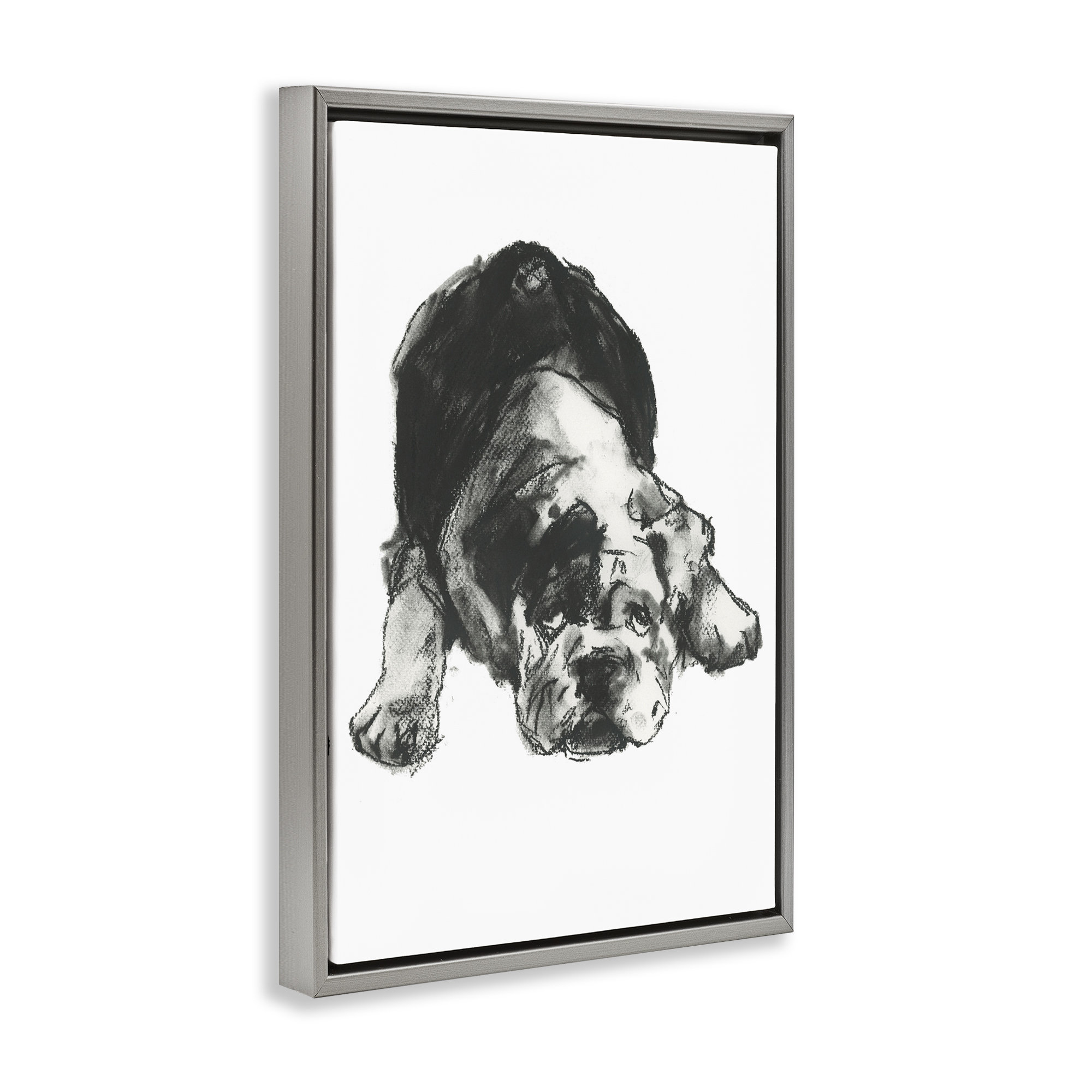 Winston Porter Bulldog Drawing Portrait Canvas by Cartissi | Wayfair