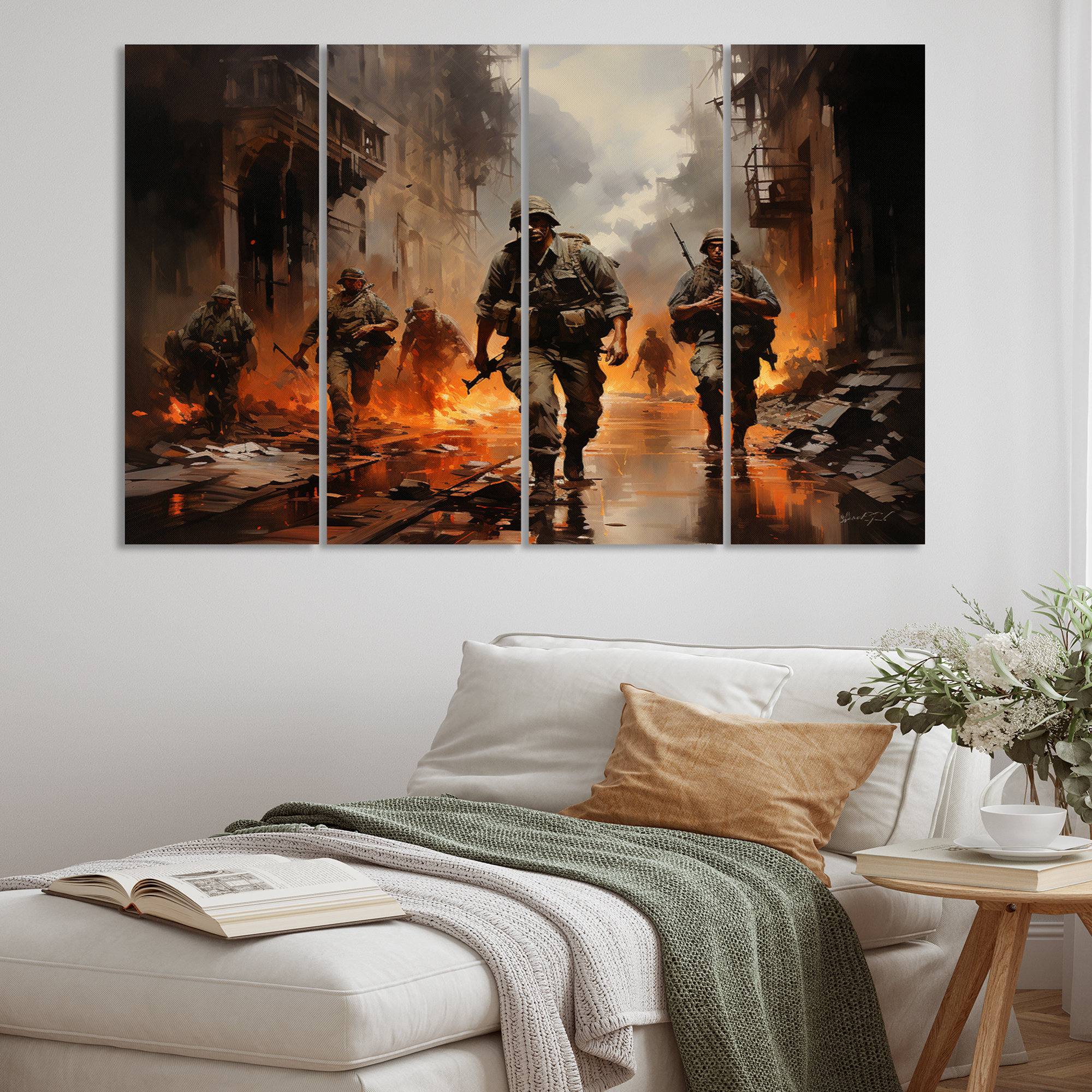 Charlton Home Heros In Action II - Fireman Wall Art Living Room - 4 ...