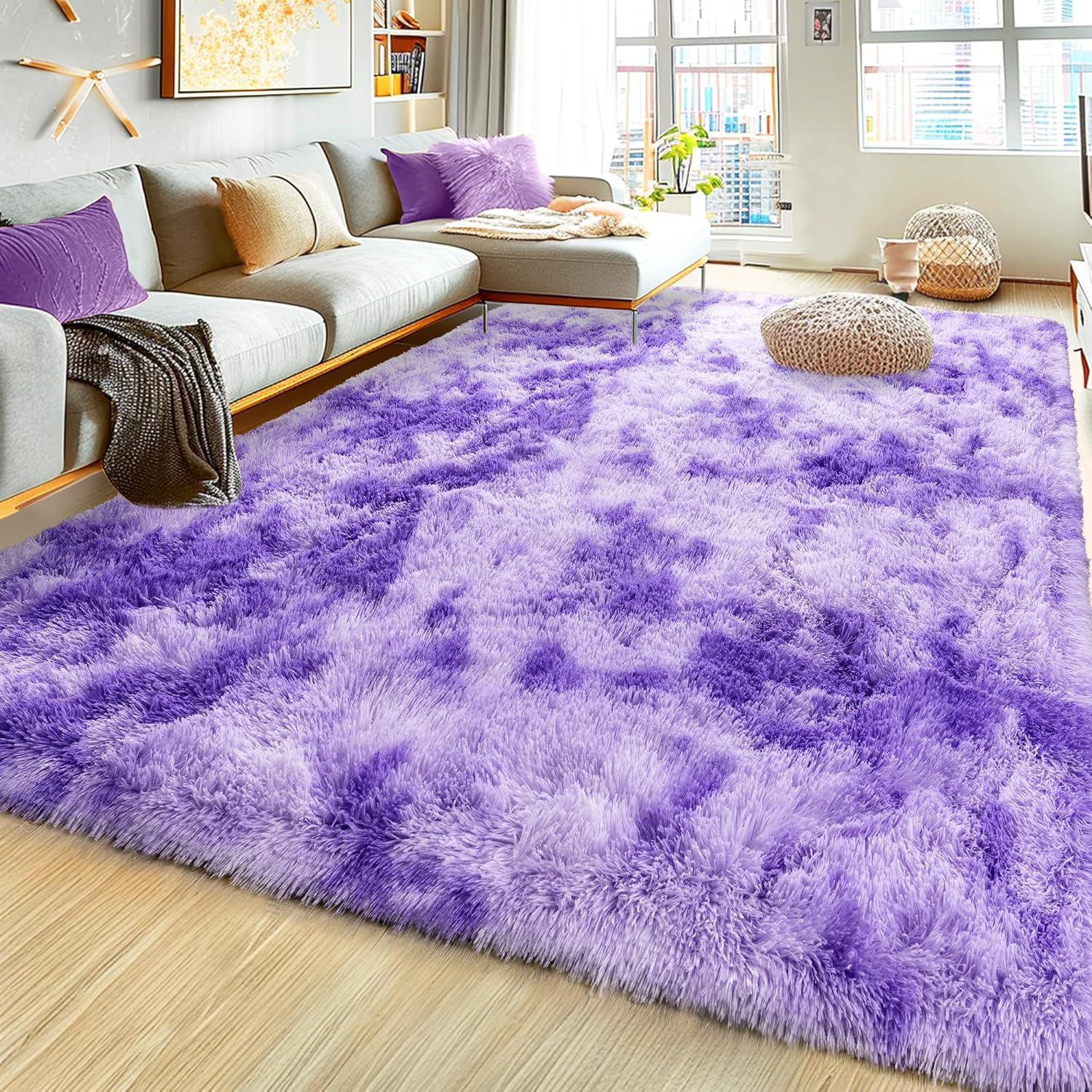 Mercer41 Ultra Fluffy Fuzzy Area Rug | Wayfair
