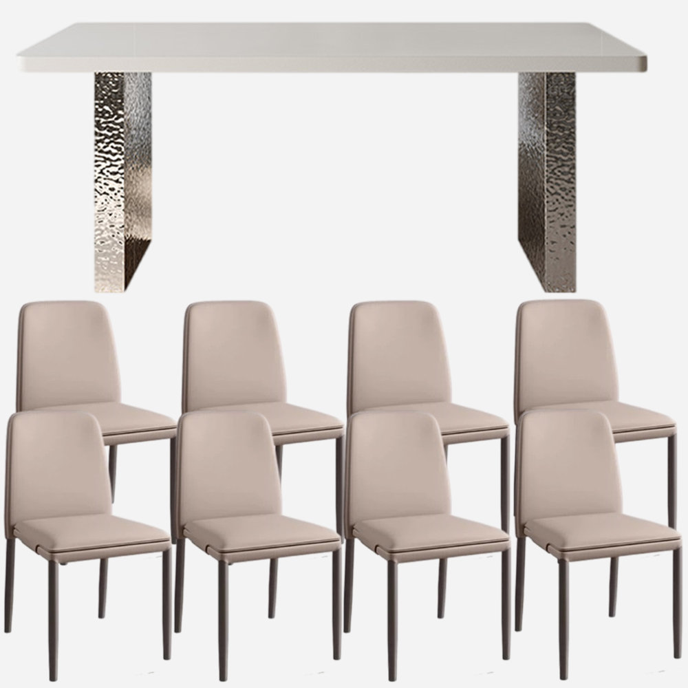 Elamer Rectangular Italian-style dining table sets | Wayfair