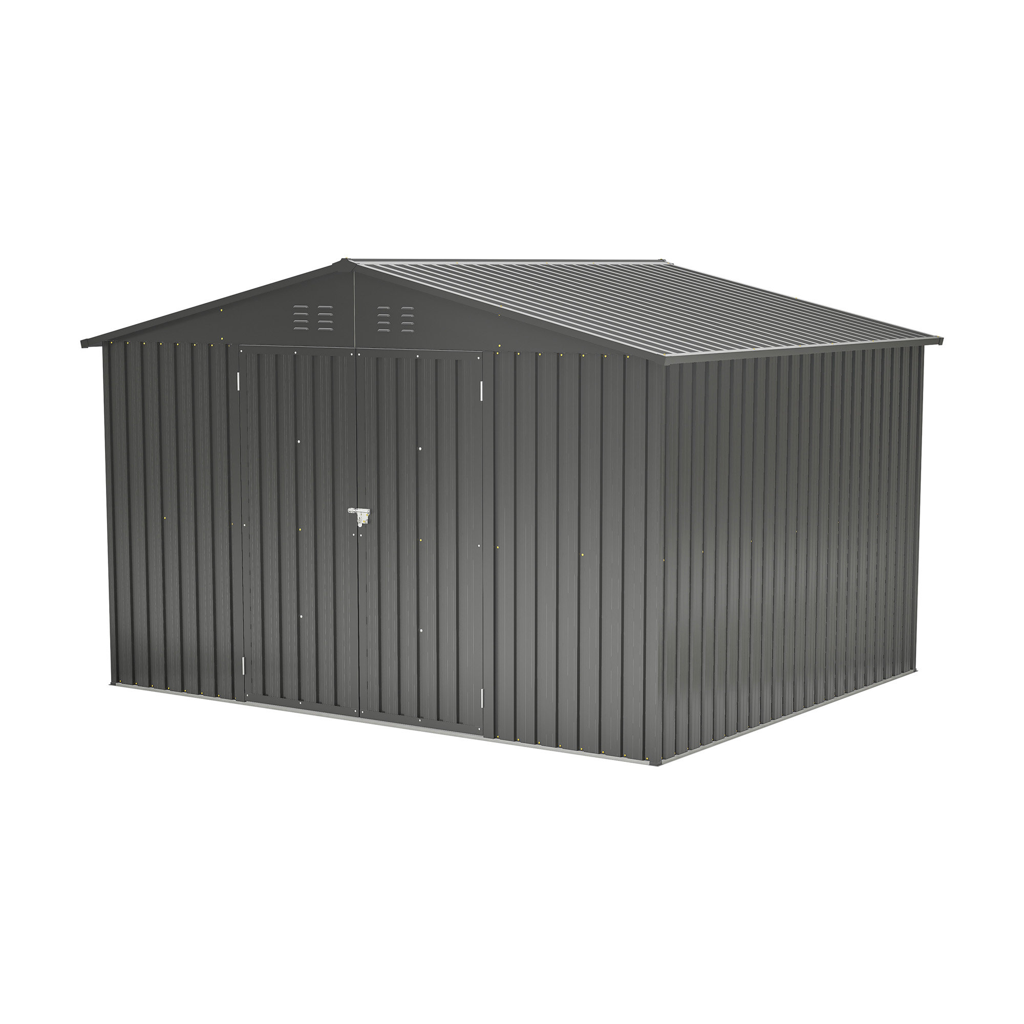 Taroo Clocks 10X8 FT Outdoor Storage Shed, All Weather Metal Sheds With ...