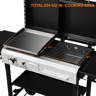 Winado 2-In-1 Propane Gas Grill And Charcoal Grill Combo12000btu Flat ...