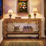 Millwood Pines 63" Console Table with Curved Legs, 2-Tier | Wayfair