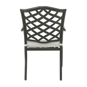 Lark Manor Annecorinne Outdoor Dining Armchair with Cushion & Reviews ...