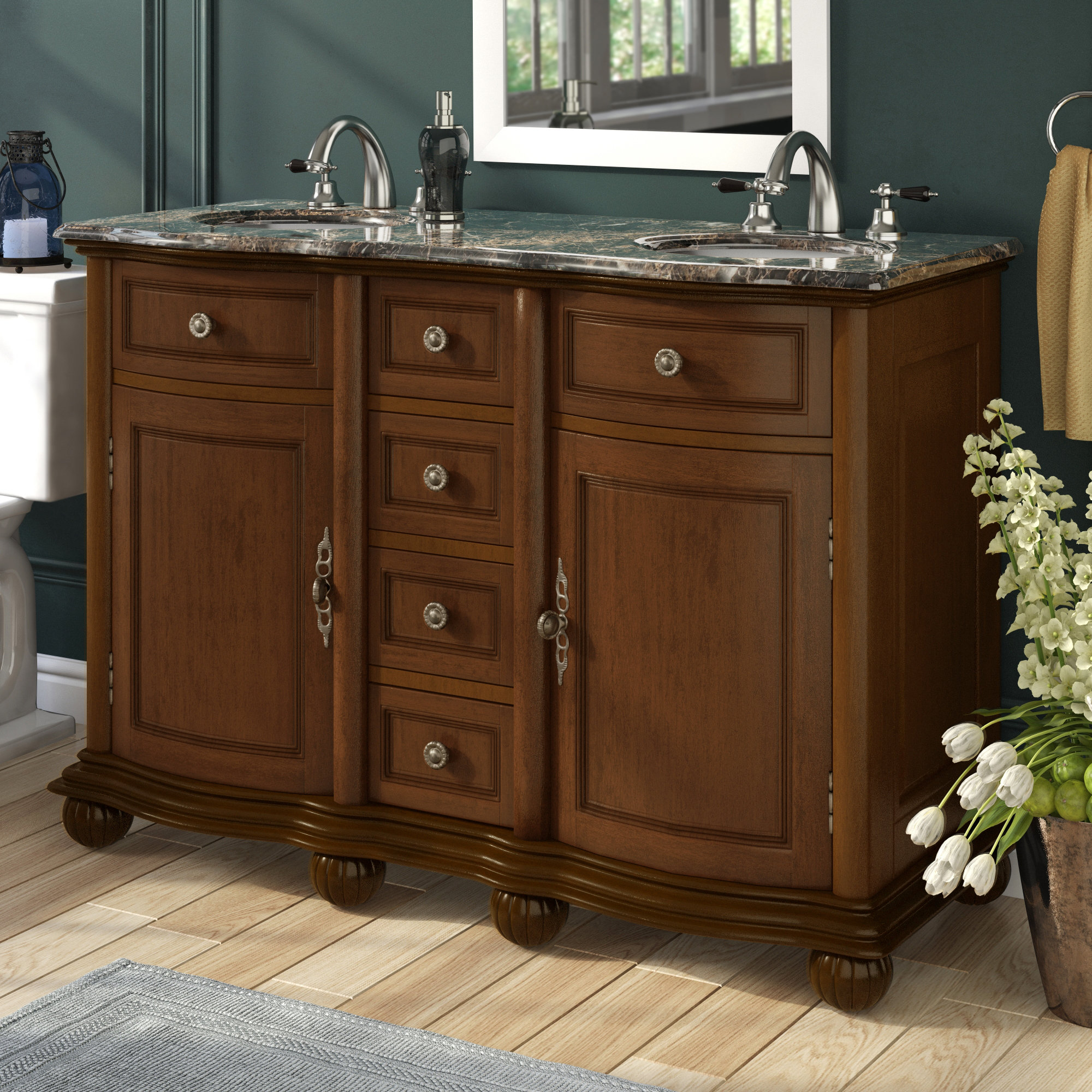 52 Double Sink Vanity