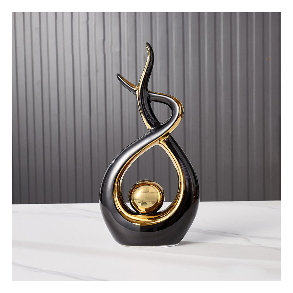 Orren Ellis Modern Abstract Art Ceramic Statue Sculpture & Reviews ...
