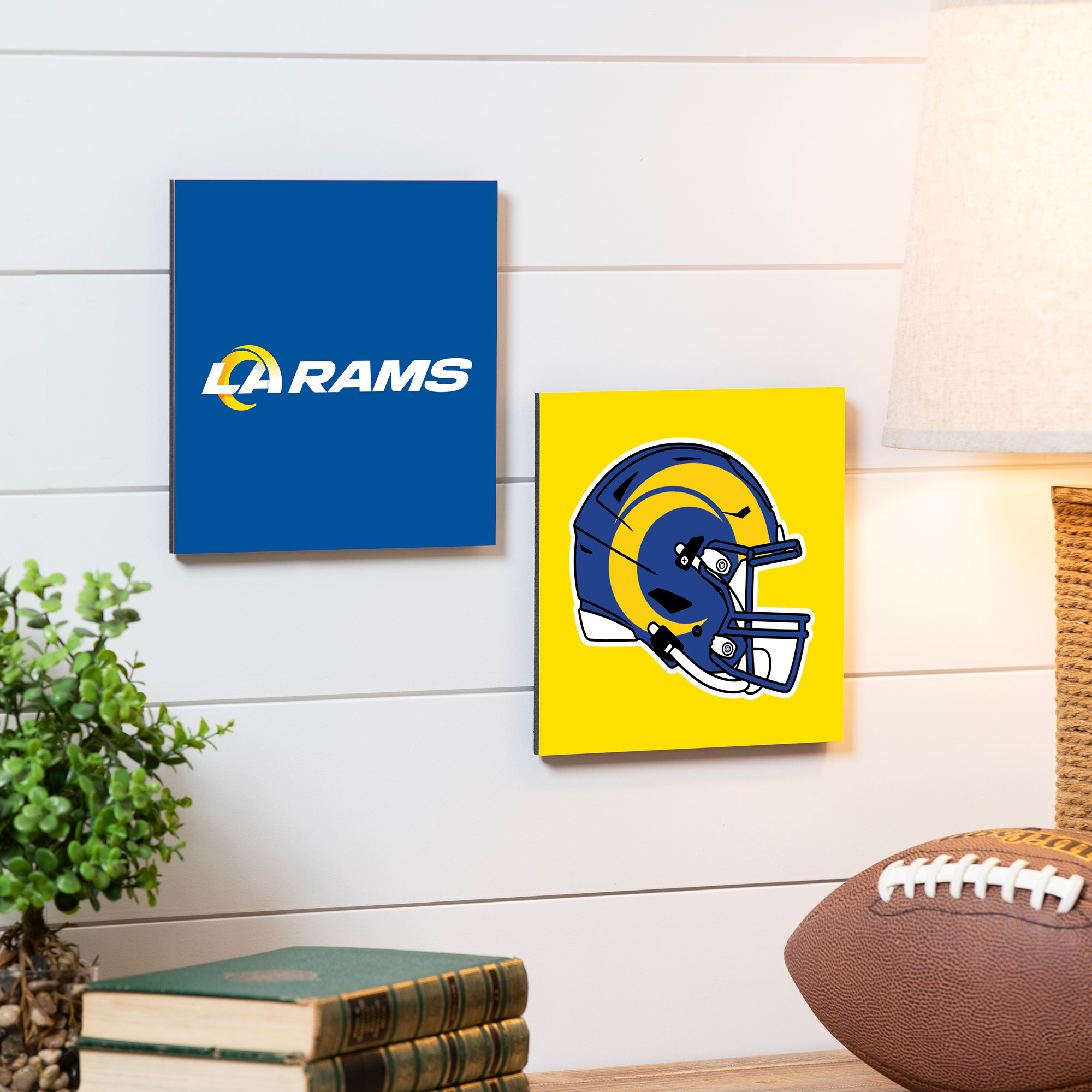 Evergreen Enterprises, Inc Los Angeles Rams - 2 Piece No Frame Print ...