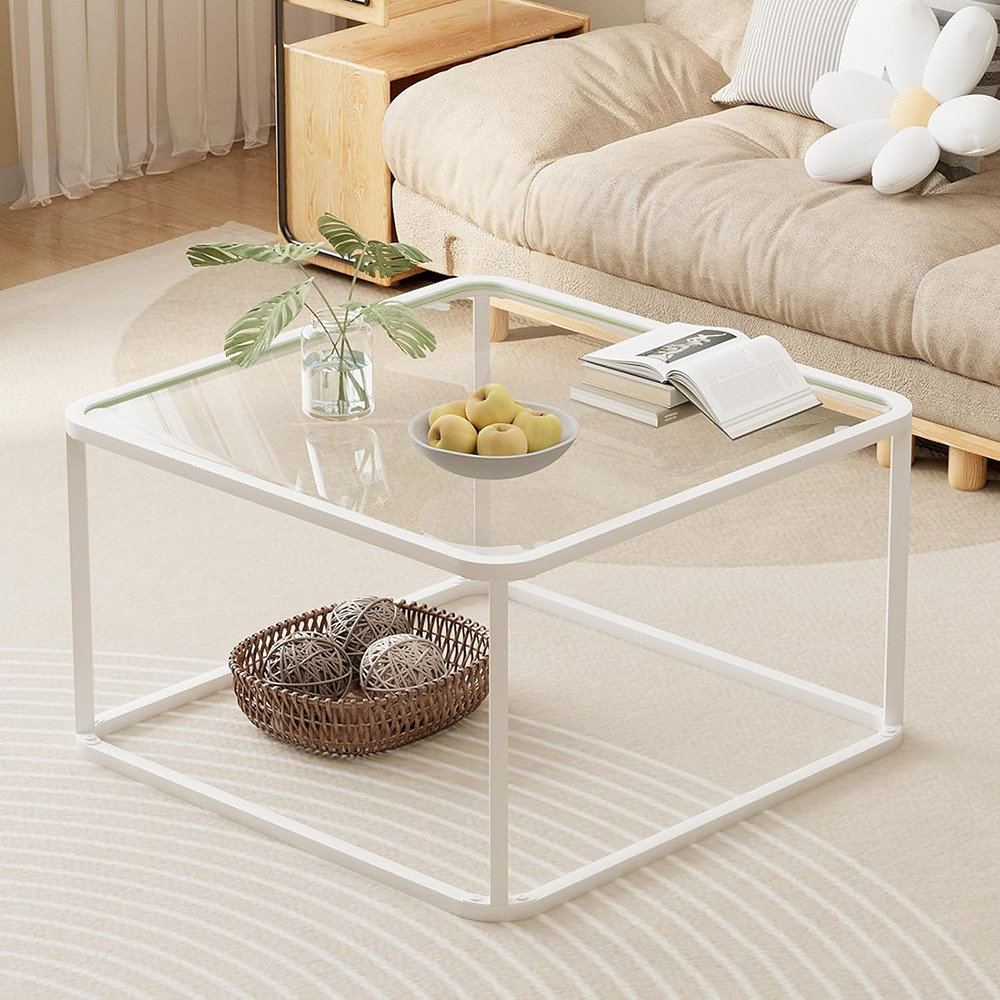 Latitude Run® Coffee Table – Square Center Table For Living Room Or ...