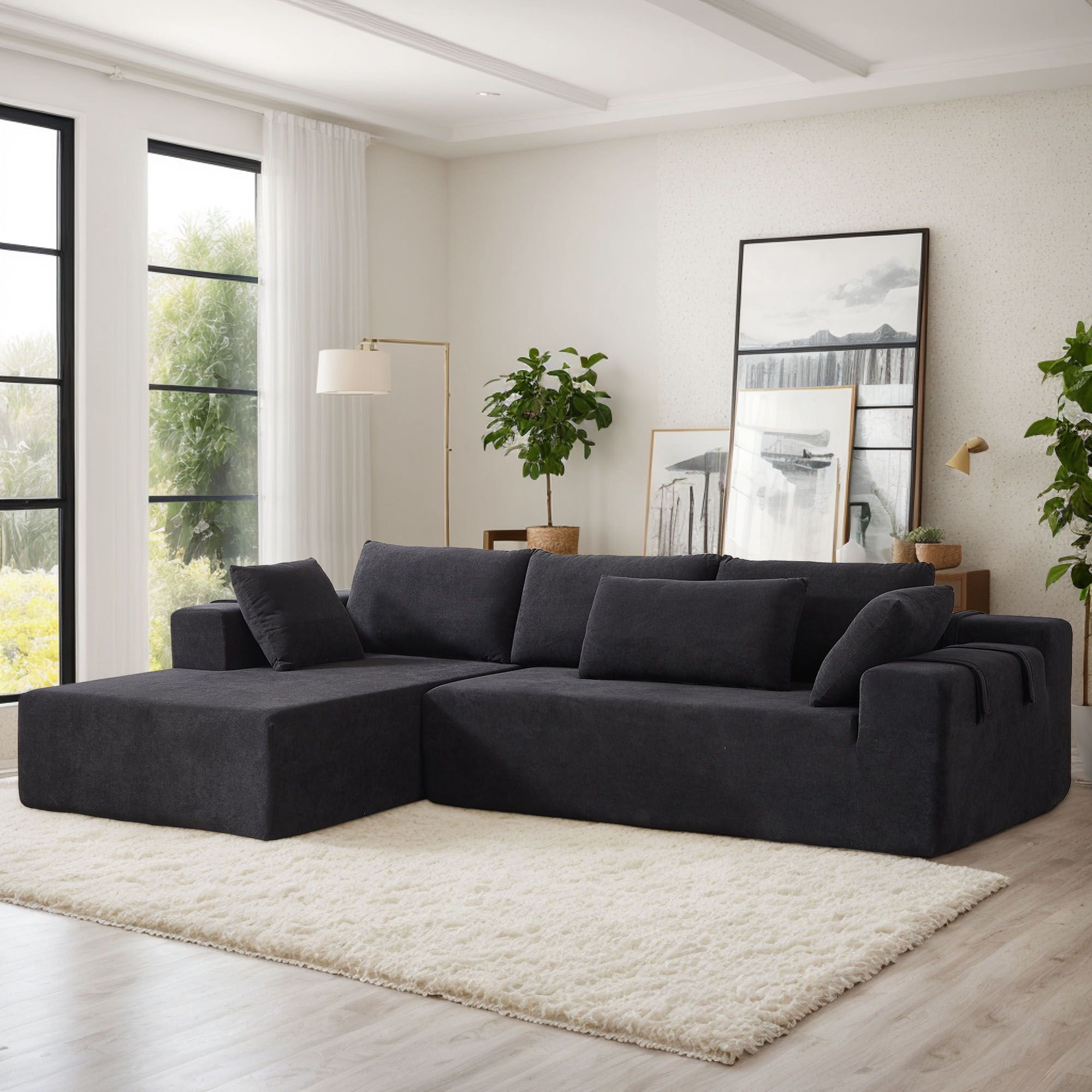 Latitude Run® Latitude Run No Assembly Required 108" W Cream Wind ...