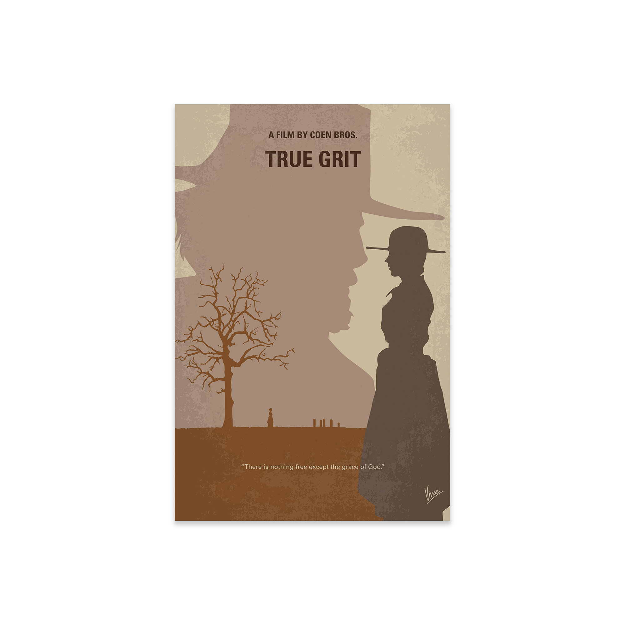 iCanvas True Grit Minimal by Chungkong - No Frame Print | Wayfair