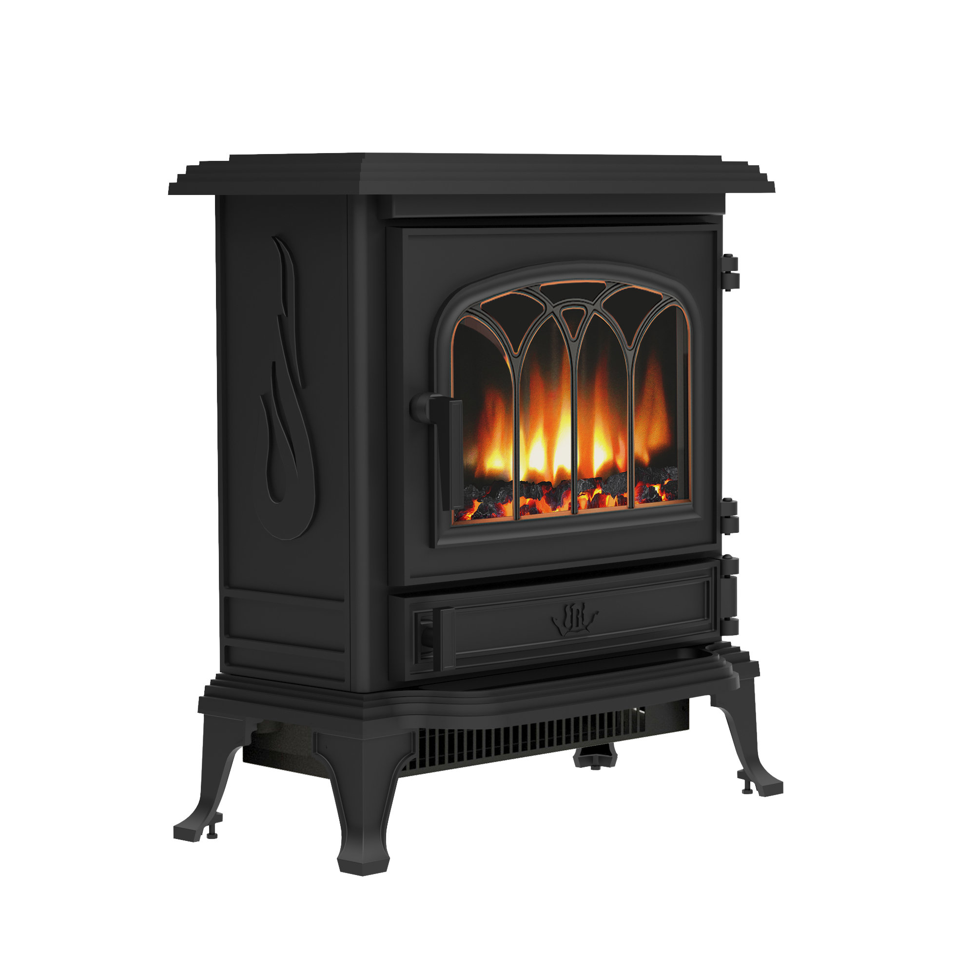 Flare Canterbury Freestanding Electric Cast Iron Stove | Wayfair.co.uk