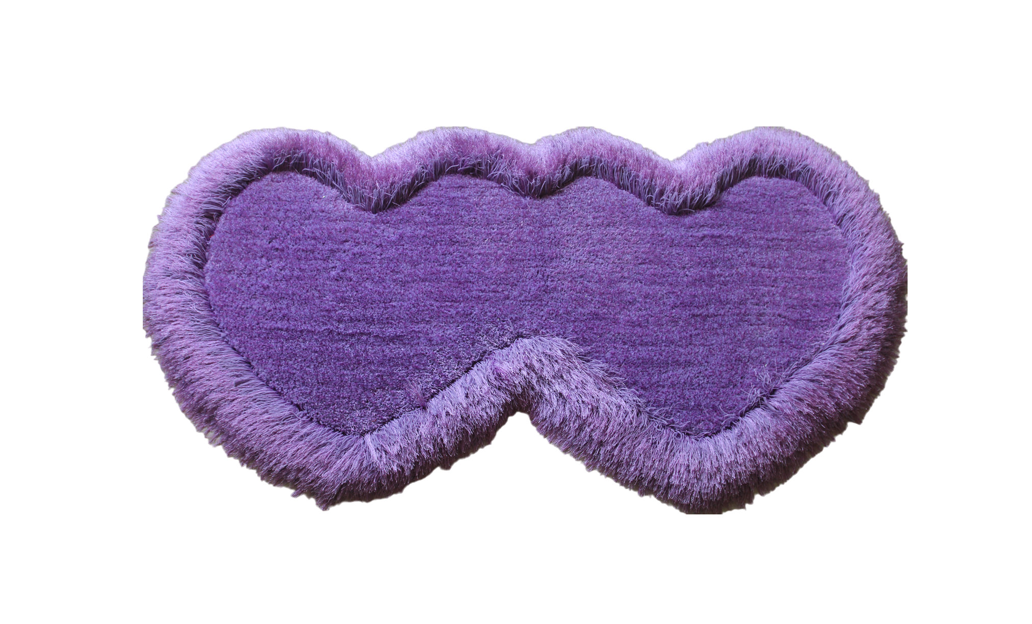 HomeRoots Lavender Shag Hand Tufted Area Rug | Wayfair