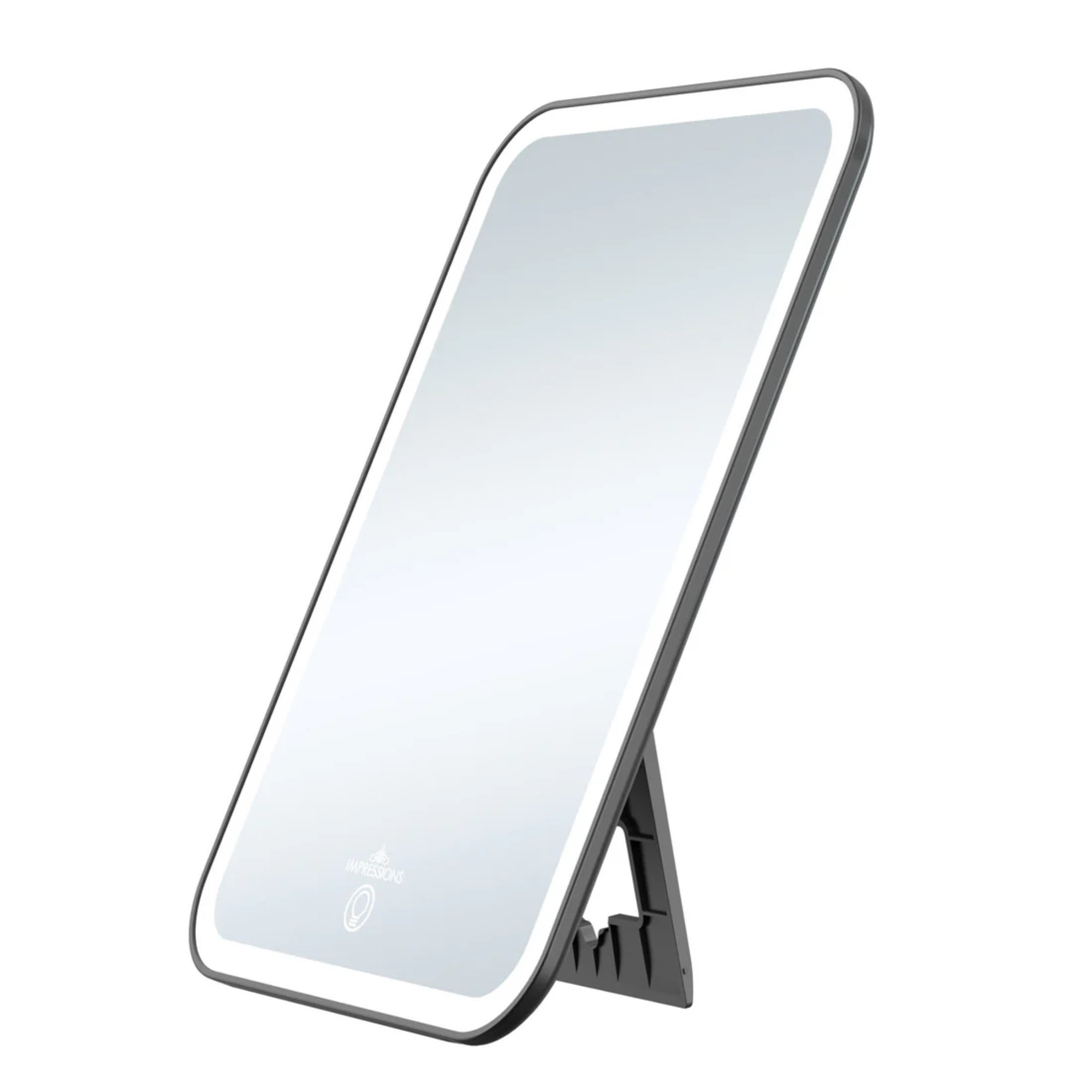 Wrought Studio™ Icon Travel LED Makeup Mirror with 360 Degree Stand ...