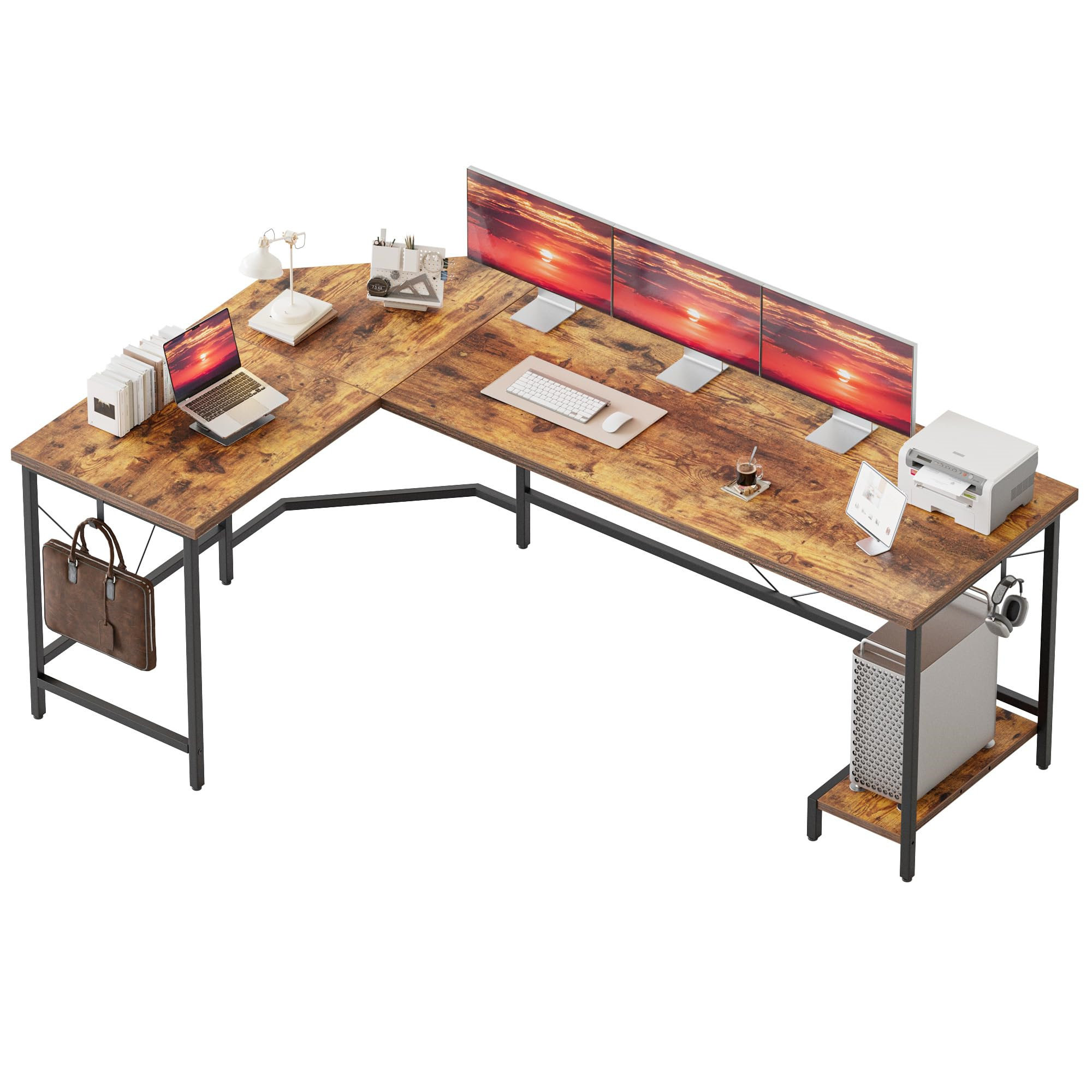 Borough Wharf L Shaped Desk, Corner Gaming Desk | Wayfair.ie