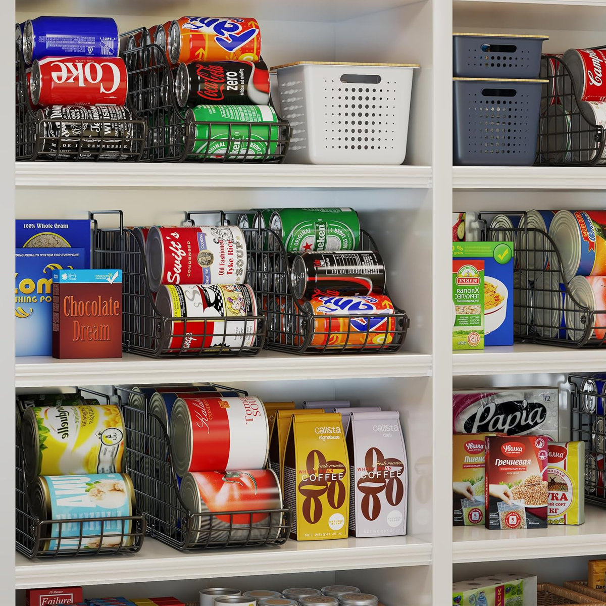 Rebrilliant 3 Tier Can Storage Rack 3 Layer Canned Food Soda Stacking ...