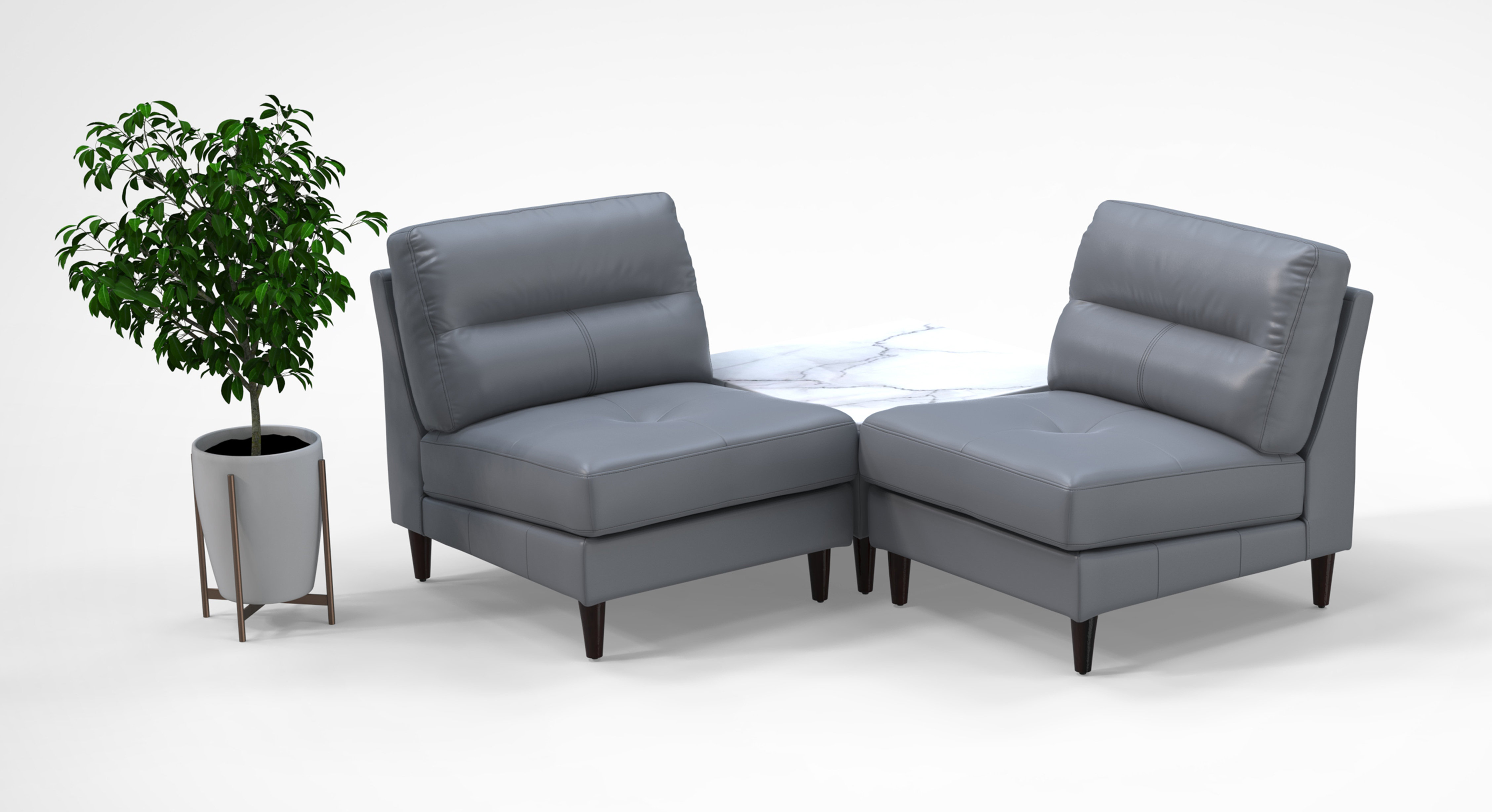 Reunion 2 Person Waiting Room Reception Chairs with Charging Tables Set ...