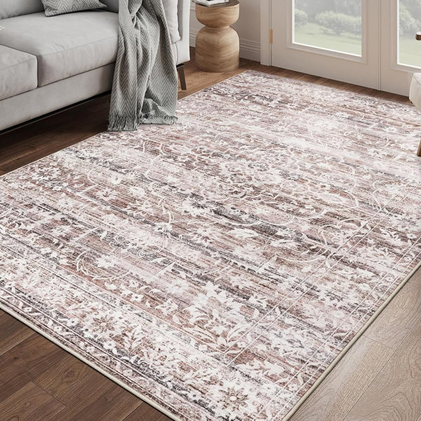 Winston Porter Theoni Floral Rug | Wayfair