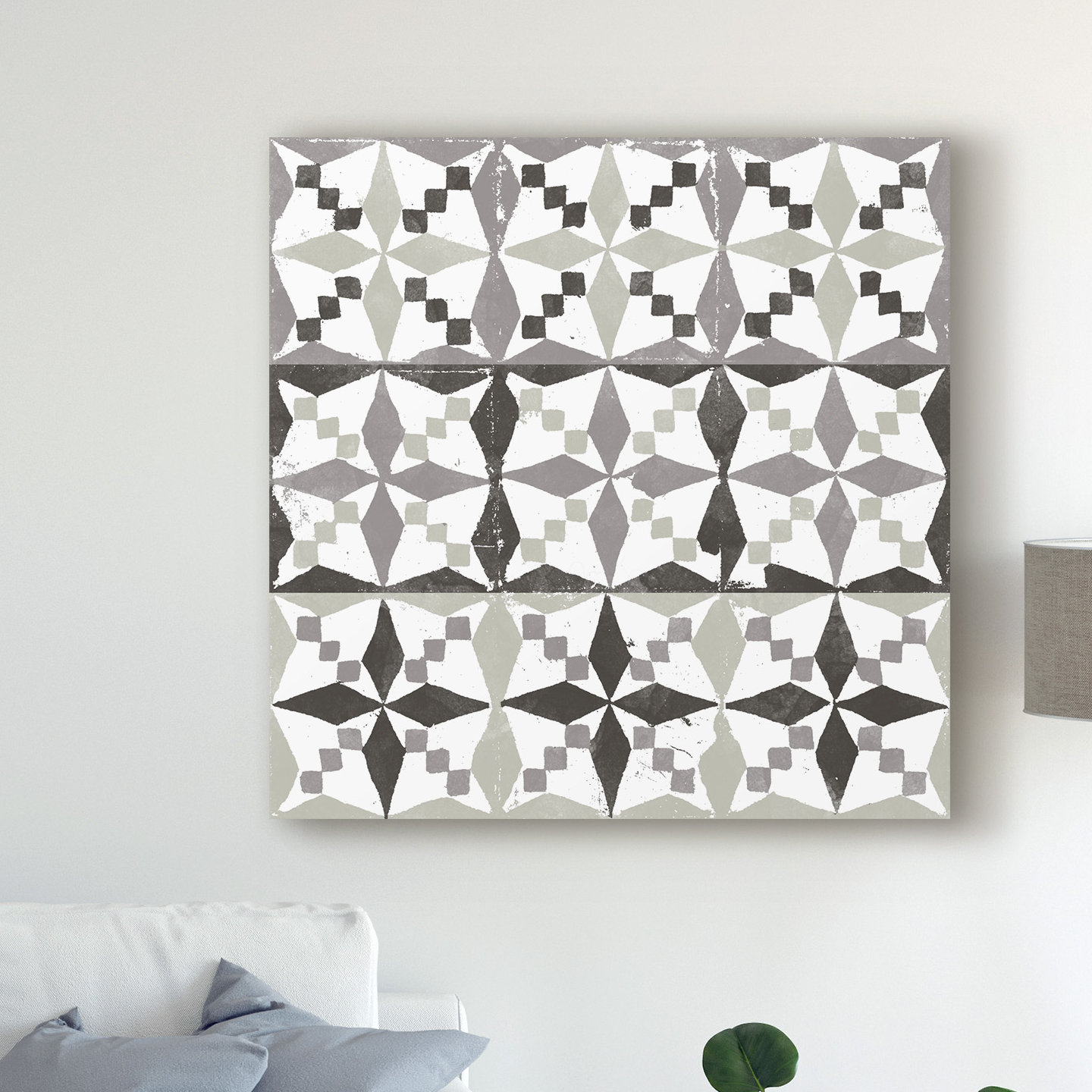 Ebern Designs 'Connection VI' Acrylic Painting Print on Wrapped Canvas ...