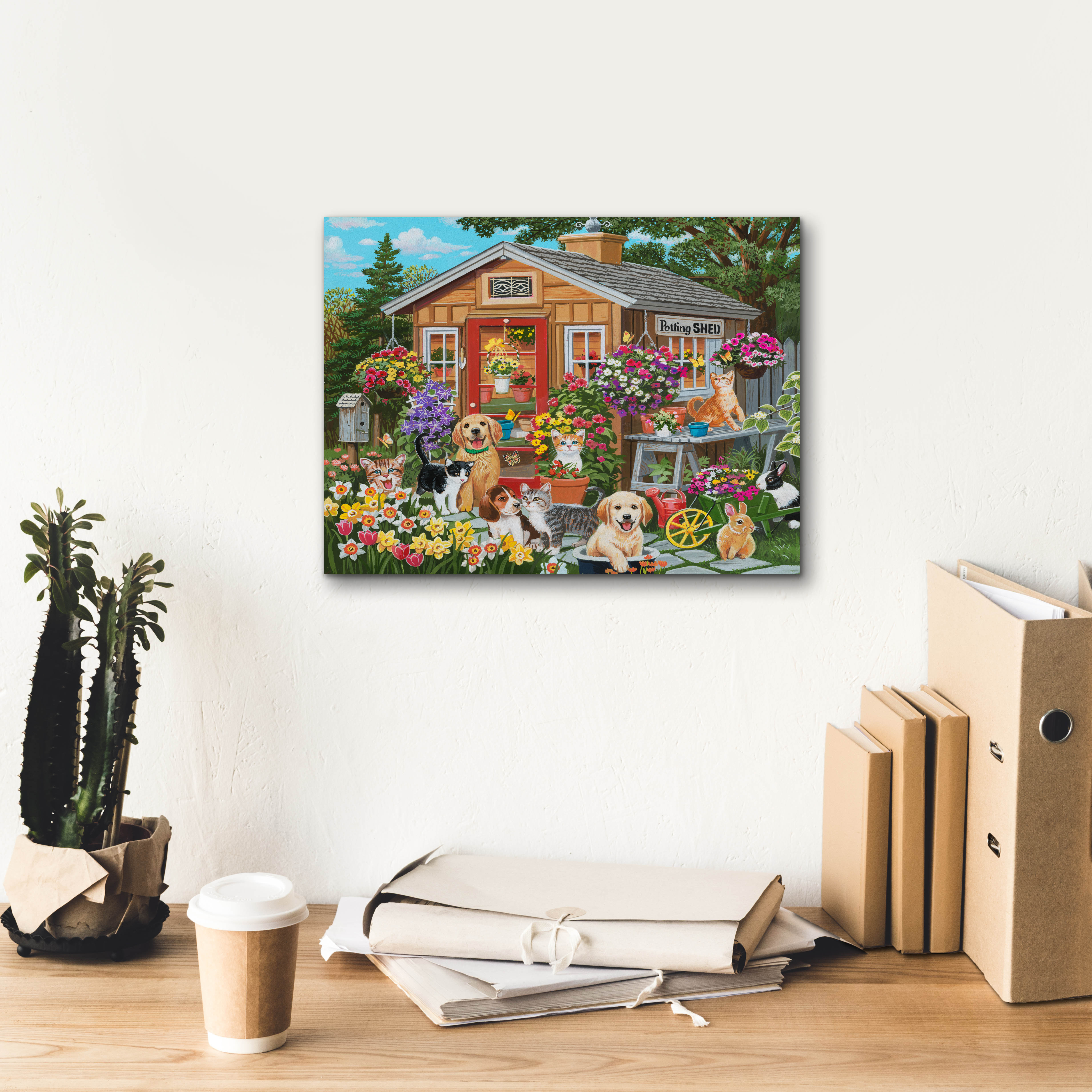 August Grove® " Backyard Potting Shed " by William Vanderdasson | Wayfair