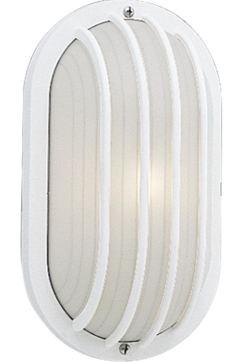 Longshore Tides Jazmin White 1 - Bulb Outdoor Bulkhead Light | Wayfair