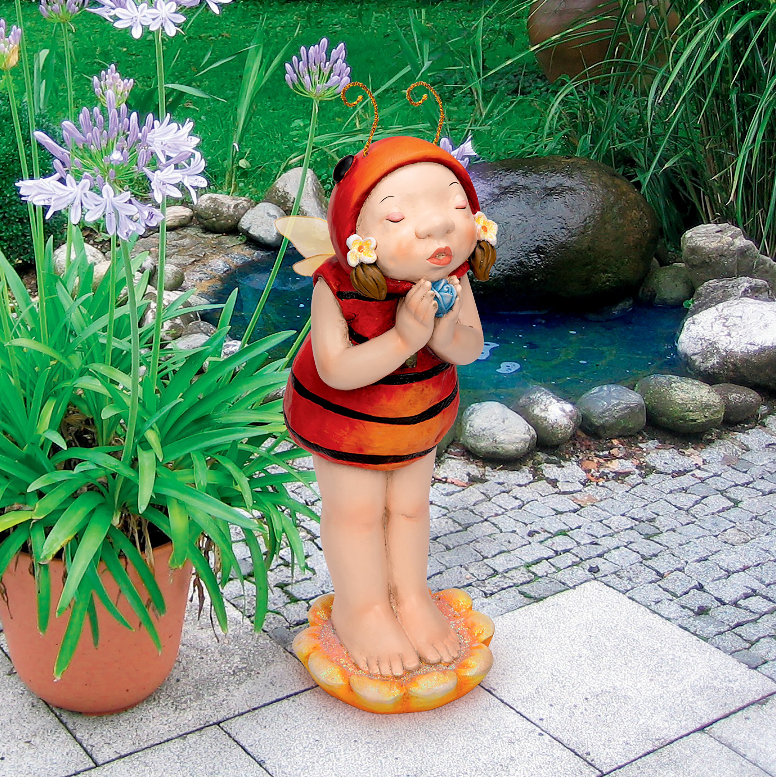 Design Toscano Sarah The Lady Bug Fairy Statue - Wayfair Canada