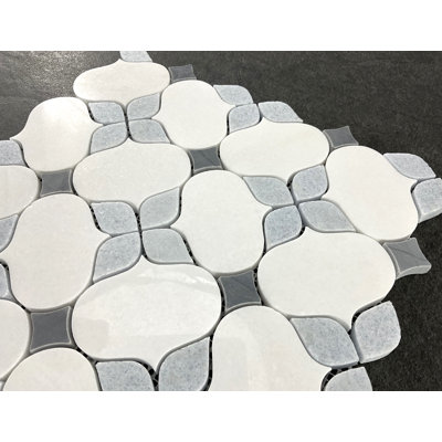 ES Stone Water Jet 6" x 6" Marble Novelty Mosaic Wall & Floor Tile ...
