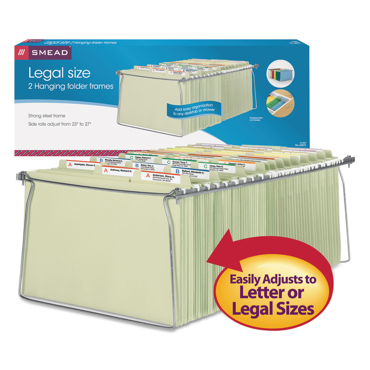 Smead Manufacturing Company Steel Hanging Folder Frame, 2/Box & Reviews ...