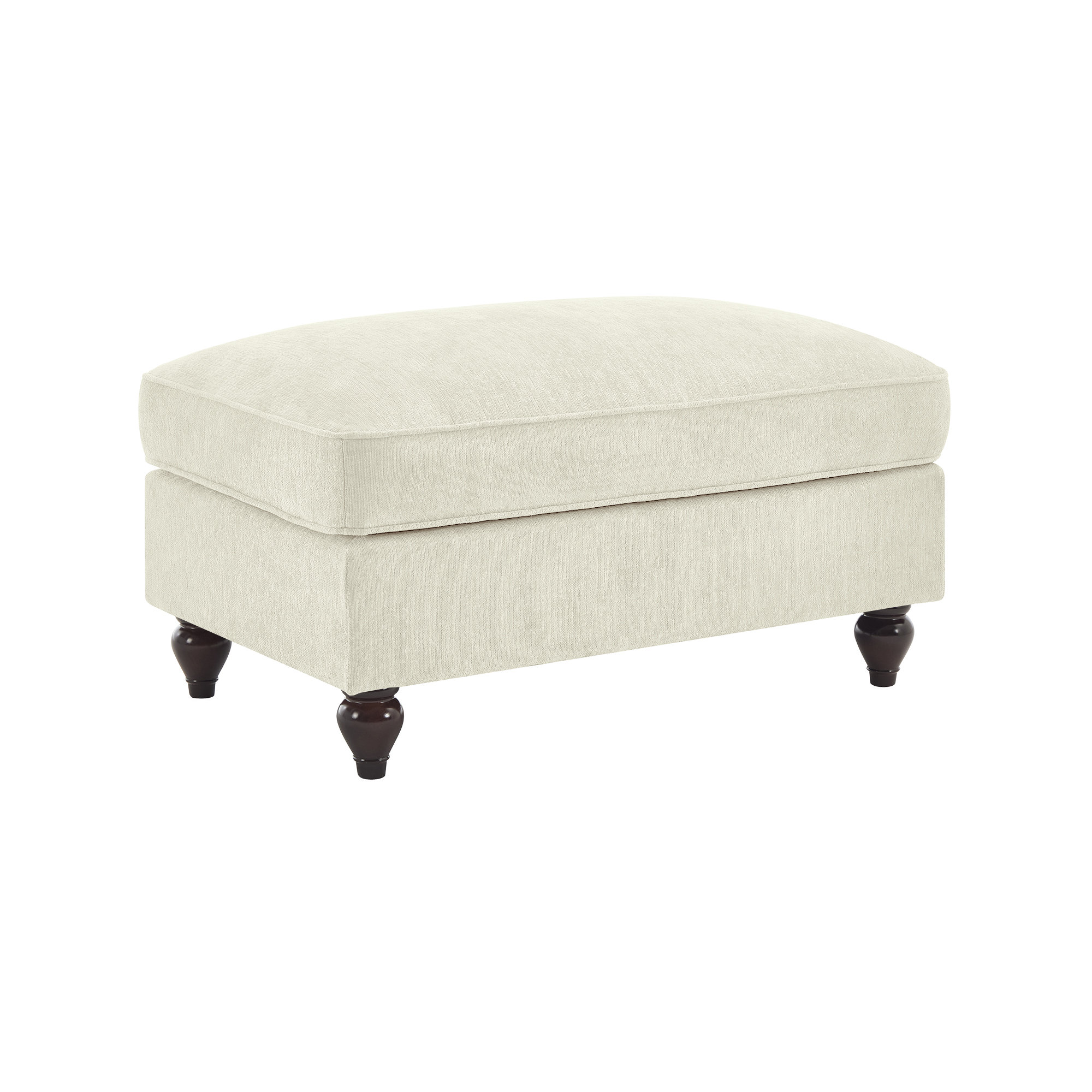 NFusion ElysiumMid-Century Modern Chenille Ottoman with Detachable ...