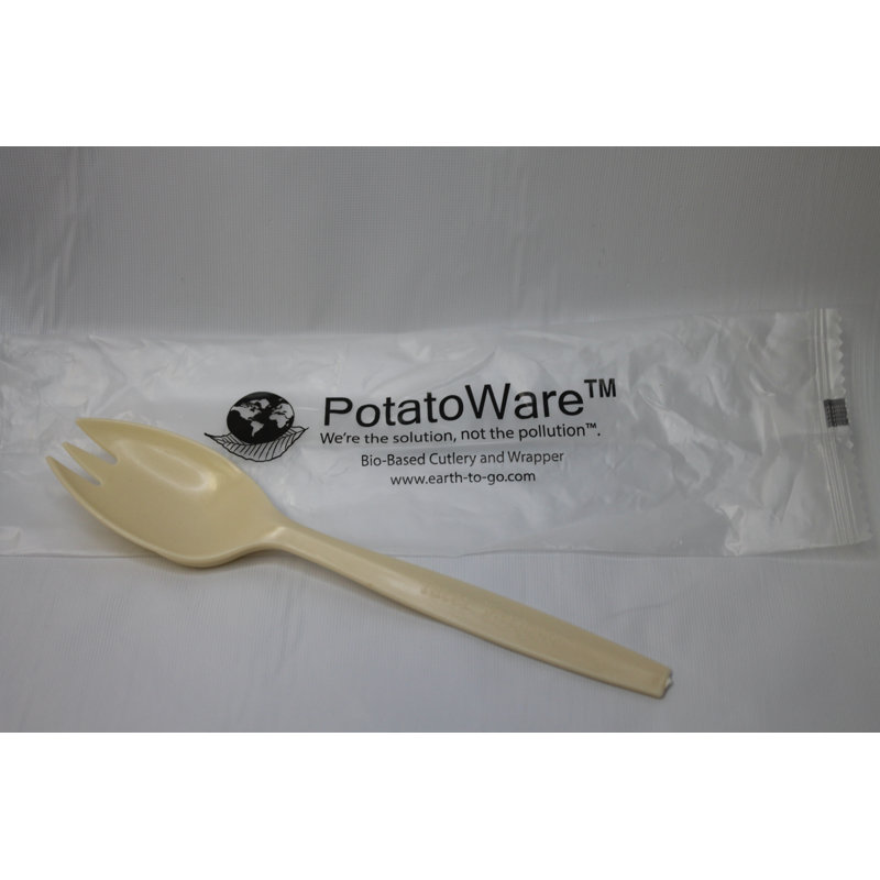 Earth-To-Go PotatoWare™ Individually Wrapped Spork | Wayfair