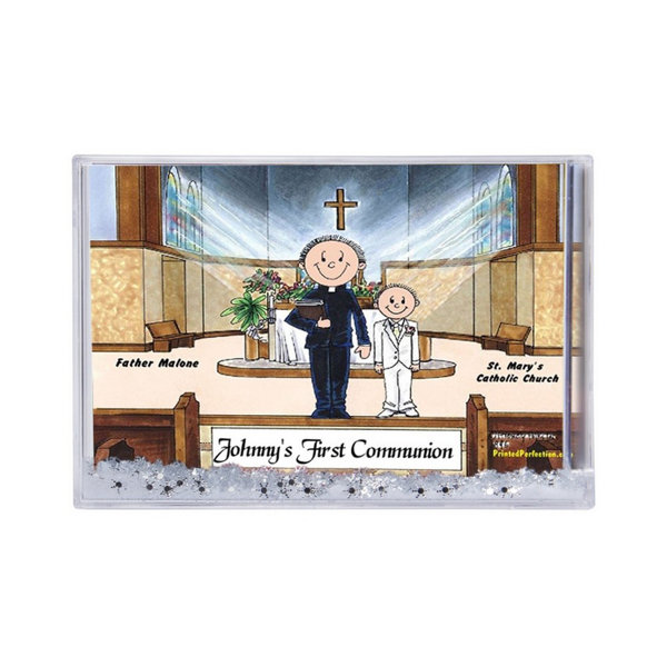 Printed Perfection Personalized Communion, Boy - Male Priest MINI Snow ...