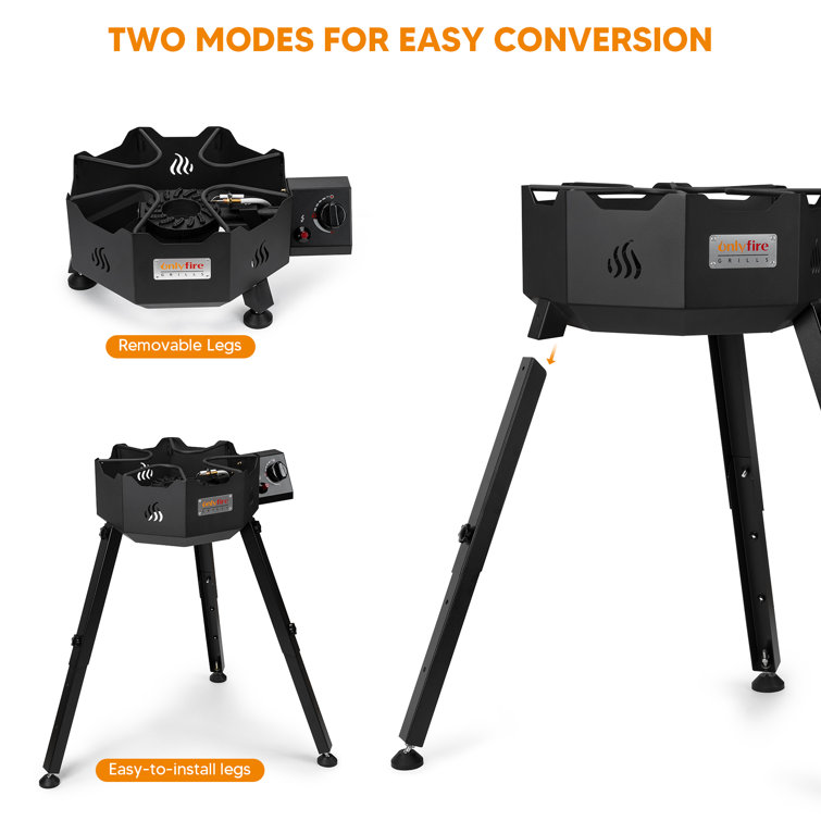 Hitechluxe Propane Gas Stove with Adjustable Removable Legs - Wayfair ...
