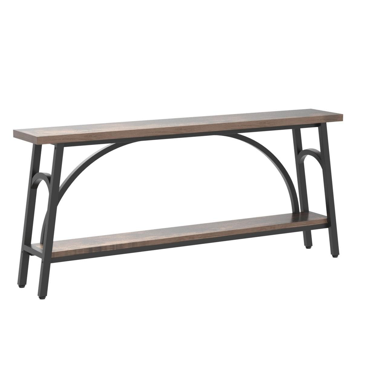 17 Stories 2-Layer 70.8-Inch Console Table For Living Room Sofa Back ...