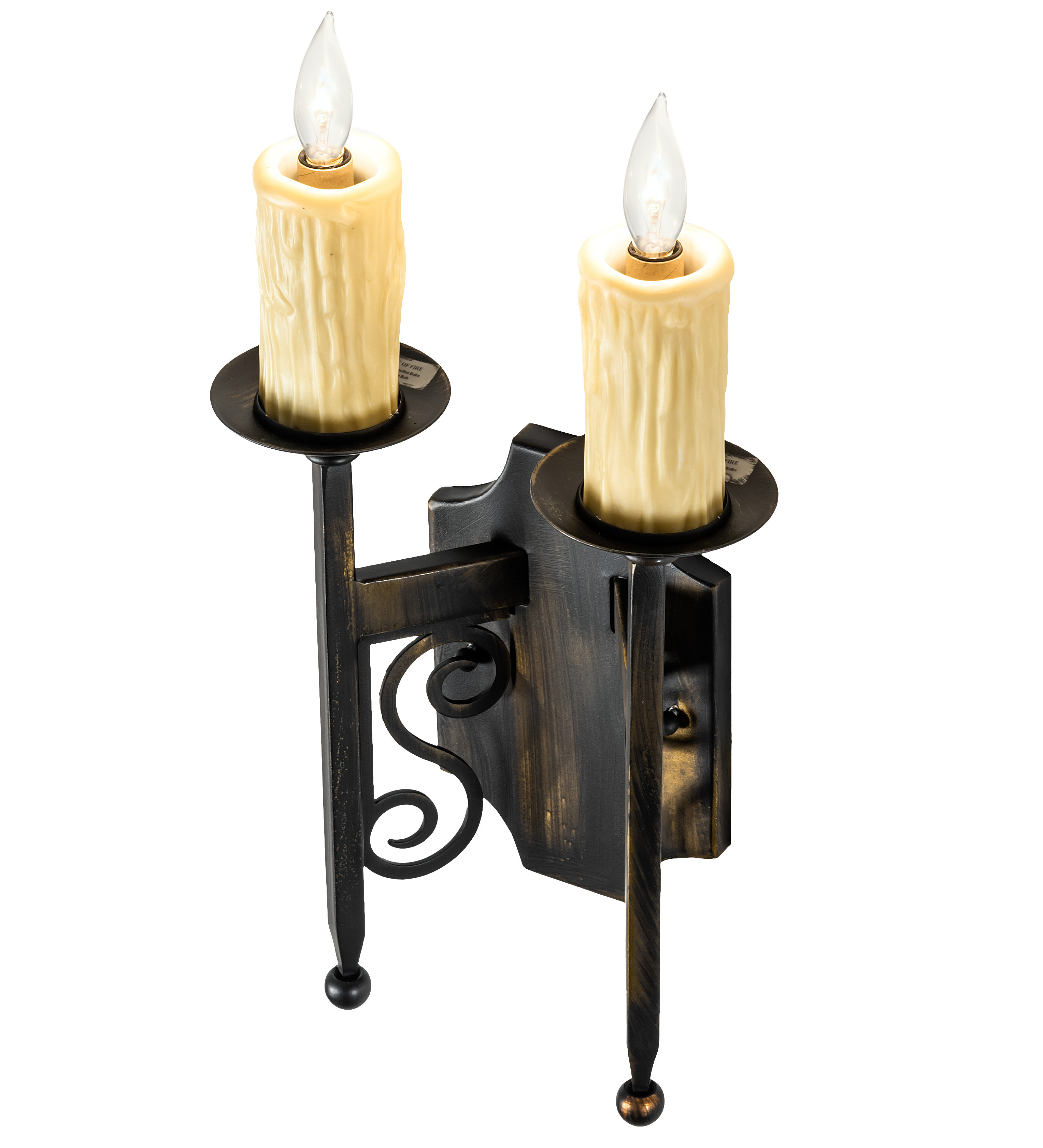 Meyda Lighting Toscano 2 - Light Candle Wall Sconce | Perigold