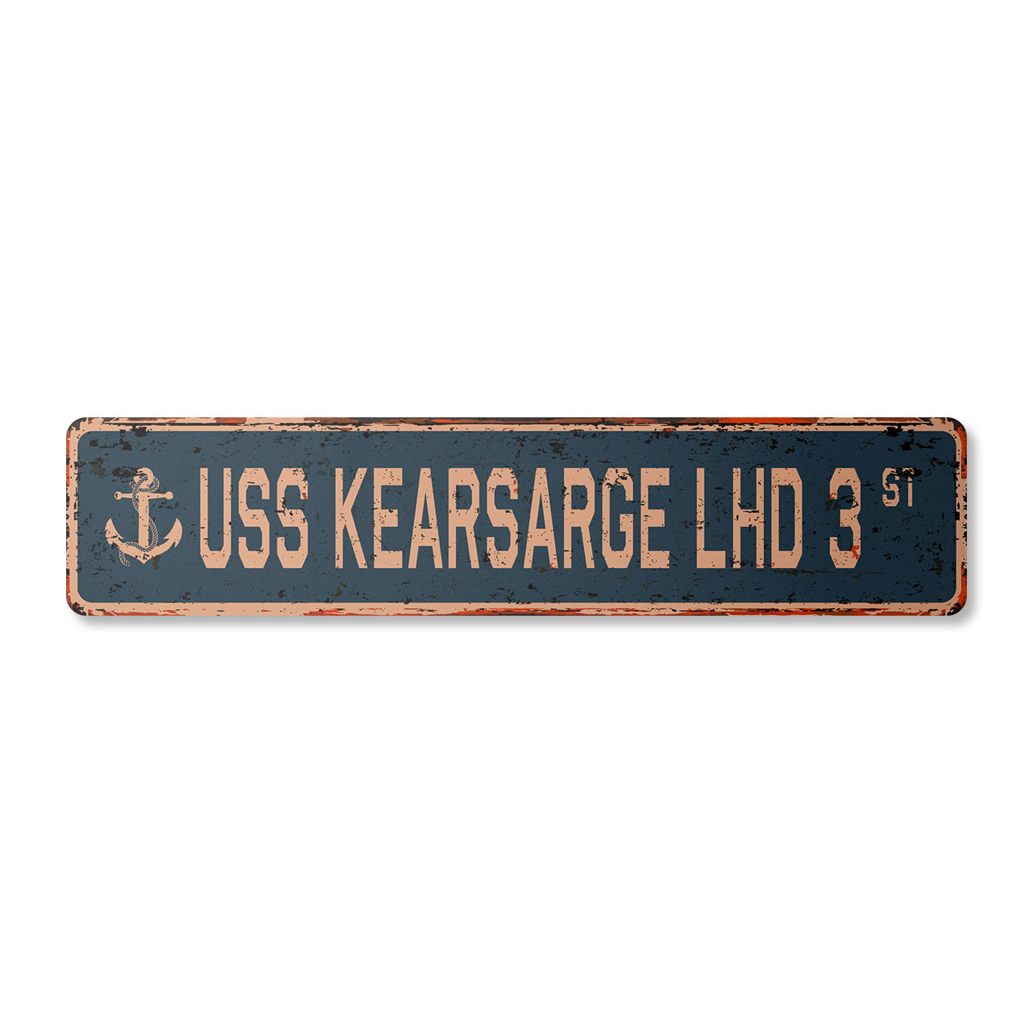 SignMission Kearsarge Lhd 3 Street Sign Aluminum 4" X 18" | Wayfair