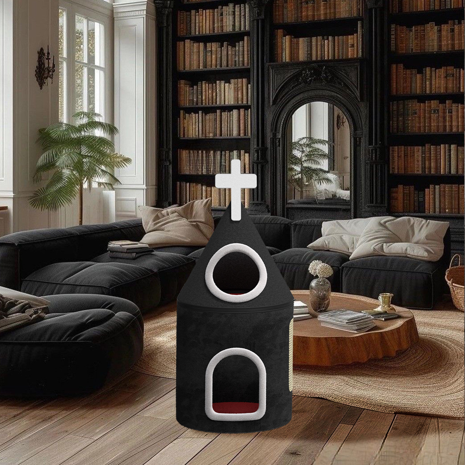 Tucker Murphy Pet™ Futoshi 34'' H Gothic Cat Tree，Double Decker Cat ...