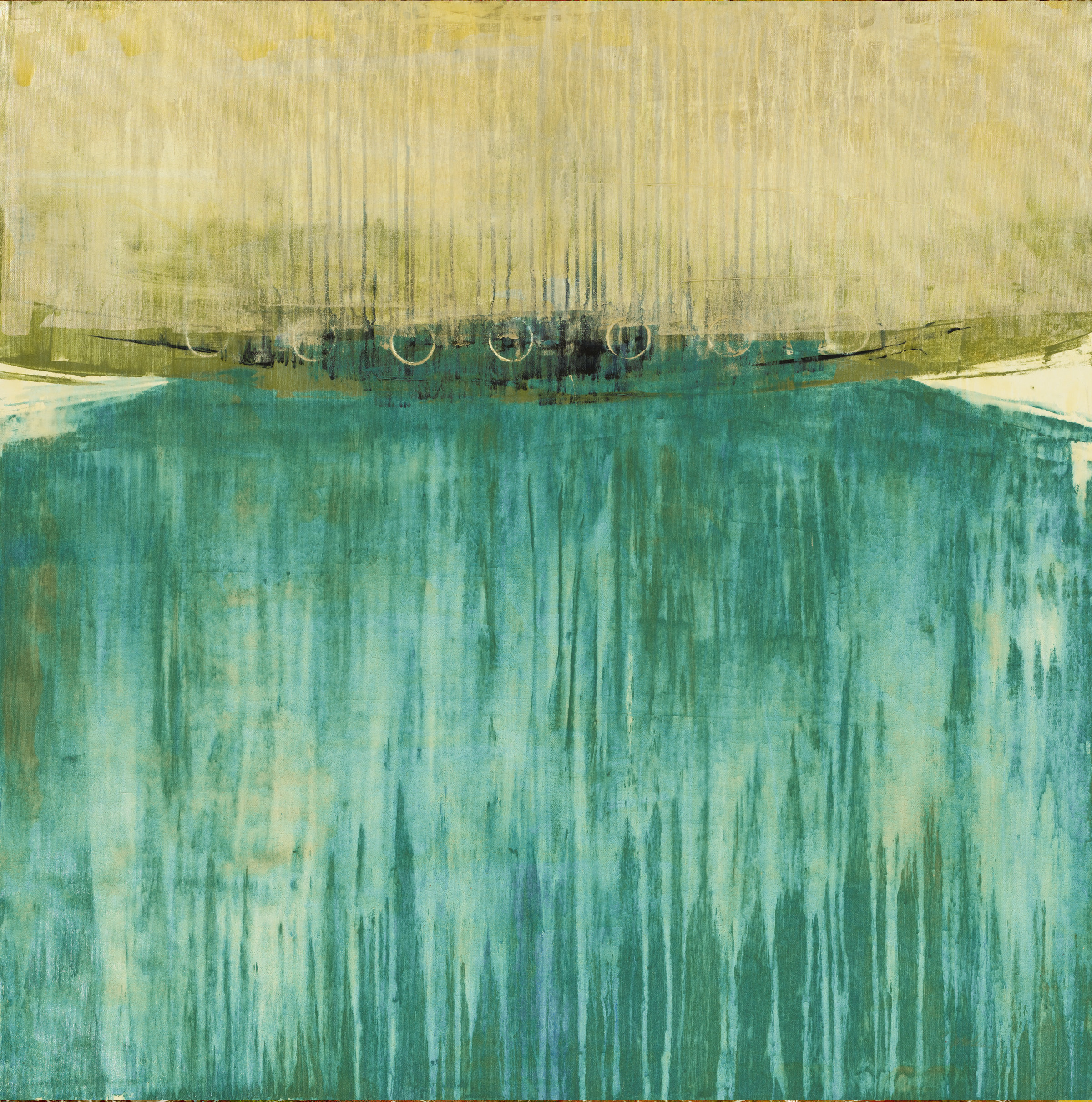 Chelsea Art Studio Aqua Blue Seas - Graphic Art | Wayfair