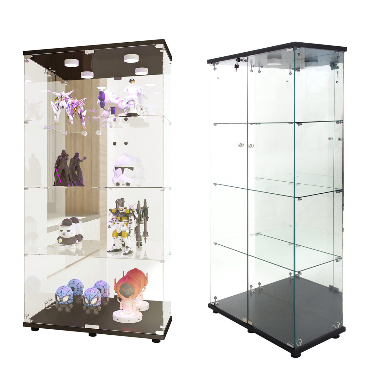 Best Robe Ever Modern Glass Display Cabinet With Adjustable Lighting ...