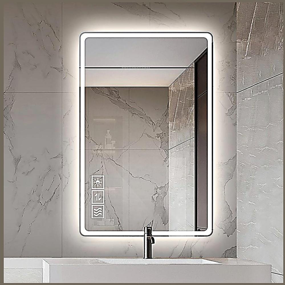 Latitude Run® Bathroom Mirror with Led Lights Front and Backlit, Anti ...