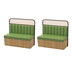 Canadian Linen Nordic Modern Restaurant Cafe Benches Faux Leather ...
