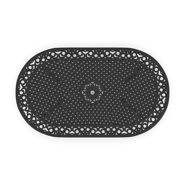 Laurel Foundry Modern Farmhouse Saoirse 6 - Person Oval Outdoor Dining ...