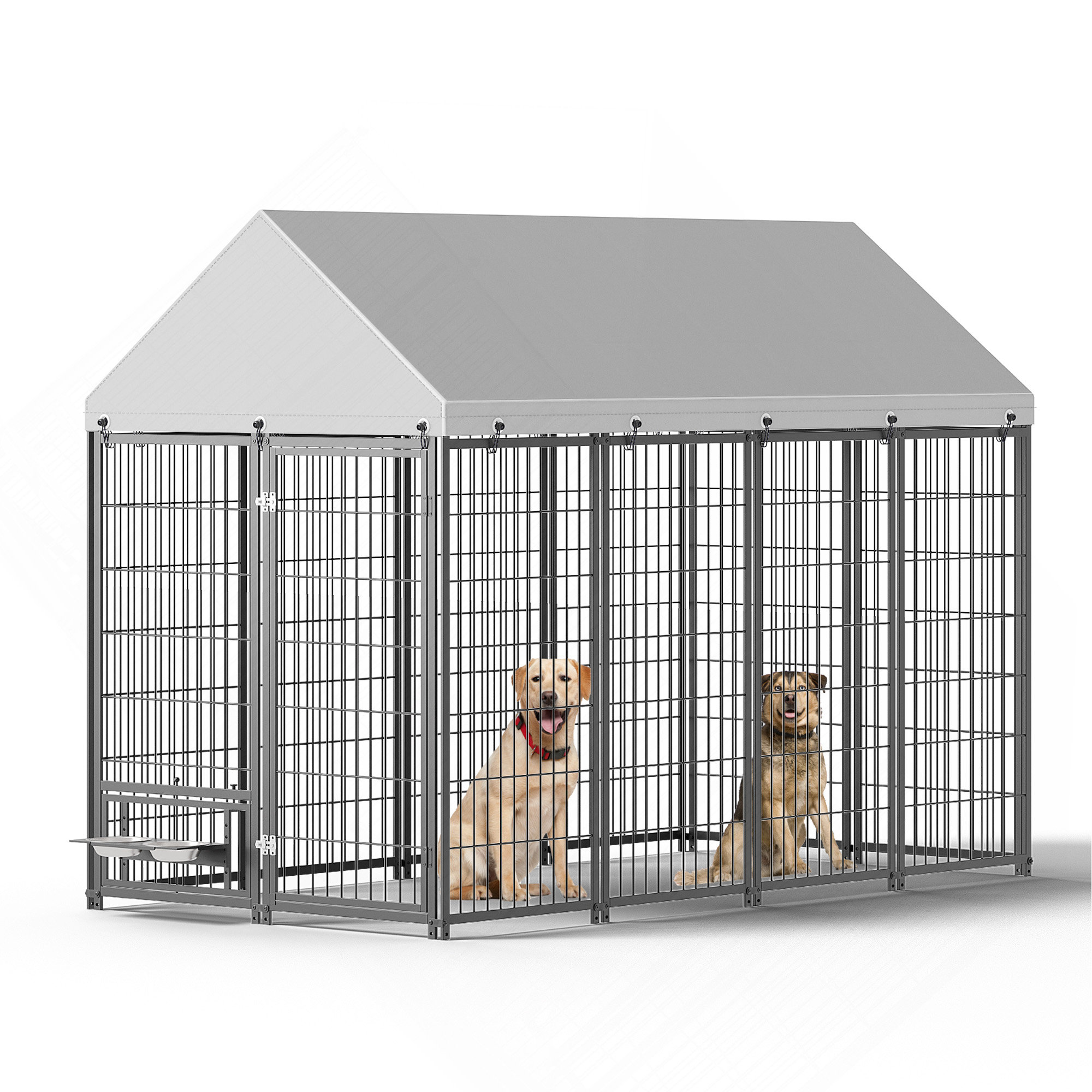 Walton Large Dog Kennel Outdoor Pet Pens Dogs Run Enclosure Animal ...
