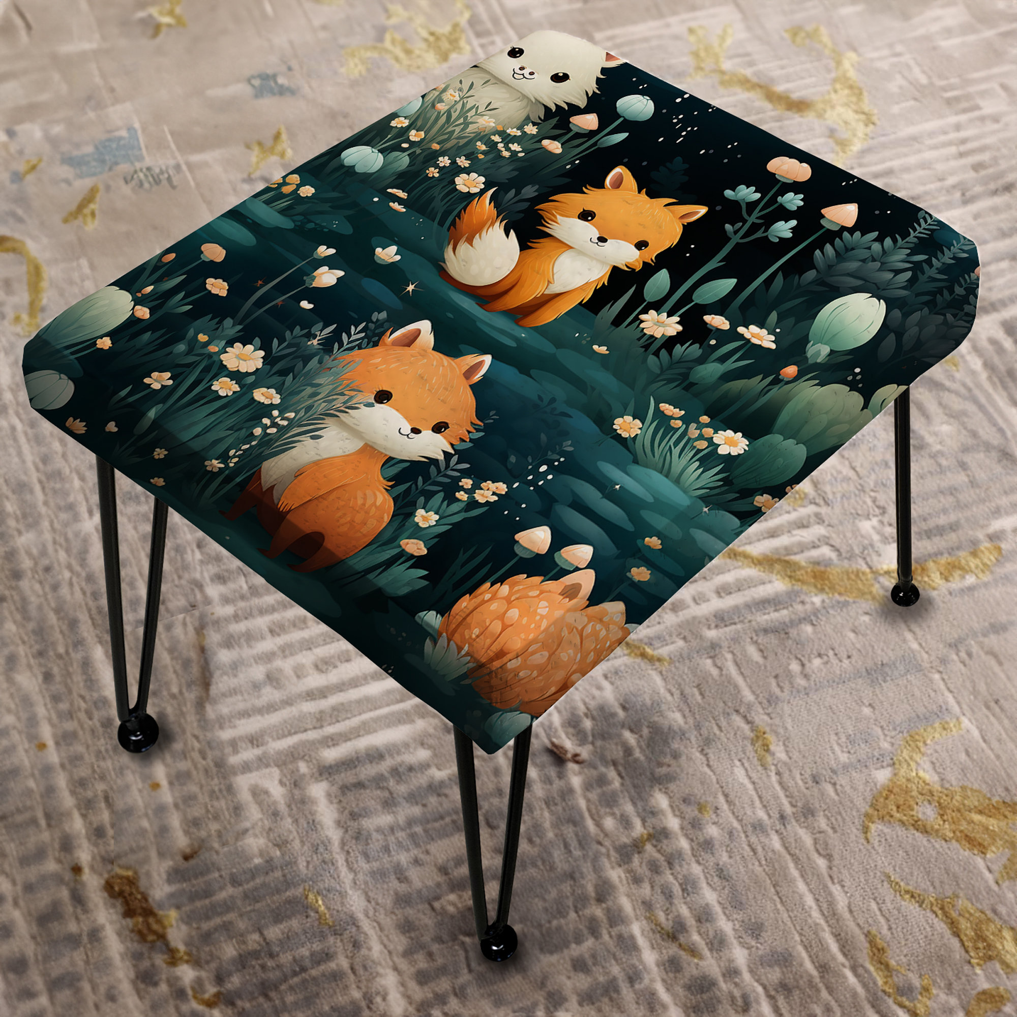 East Urban Home Rashid - Enchanted Fox Forest Creatures Pattern For ...