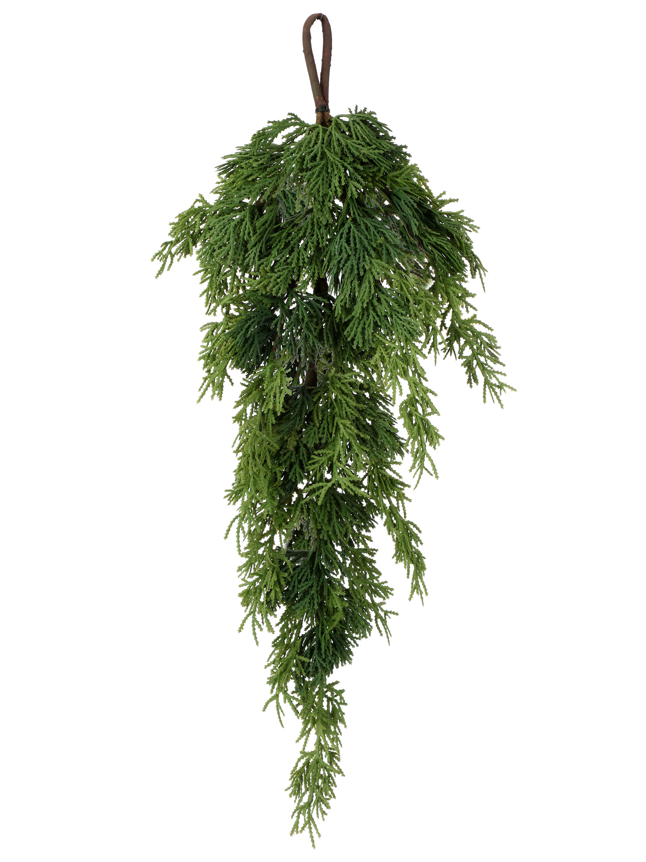 Primrue Real Touch Cedar Teardrop Swag | Wayfair