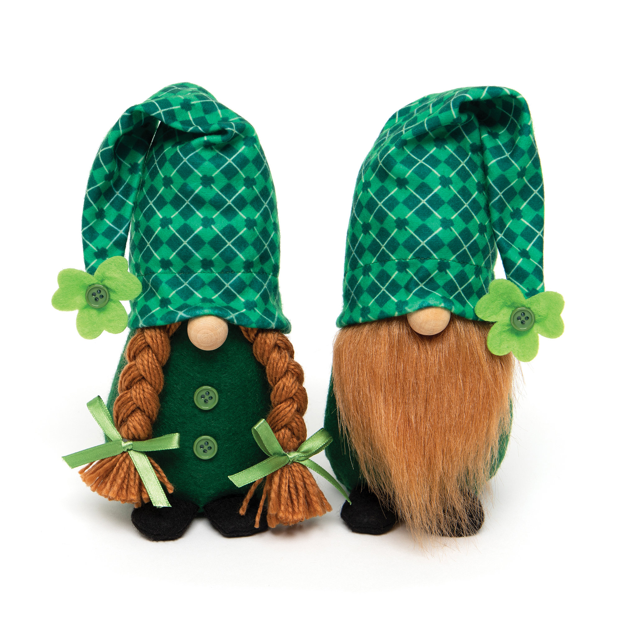 The Holiday Aisle® SHAMROCK GNOME SET OF 2 LARGE 3.5"X4"X7.5" - Wayfair ...