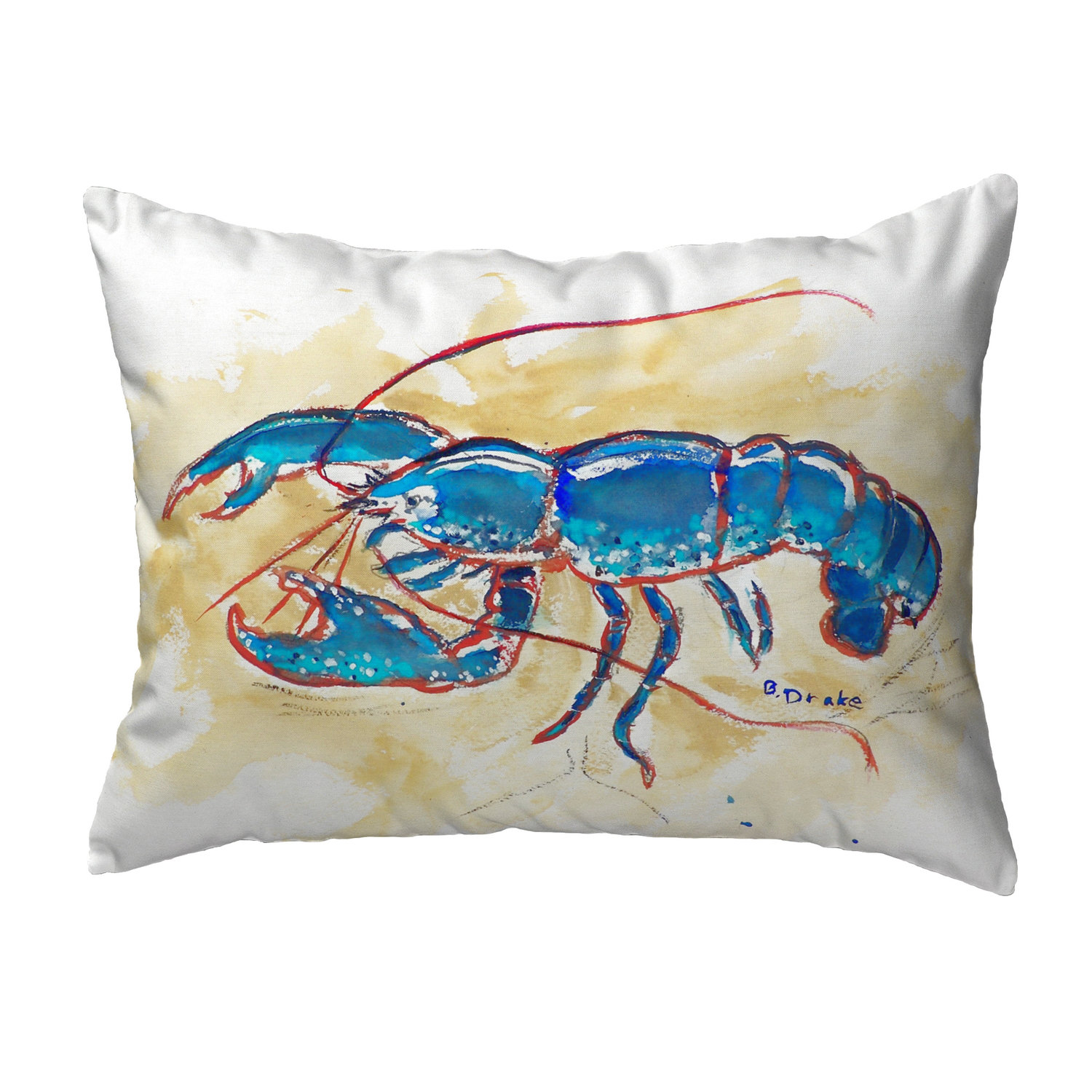 Betsy Drake Interiors Lobster Lobster Indoor / Outdoor Rectangular ...