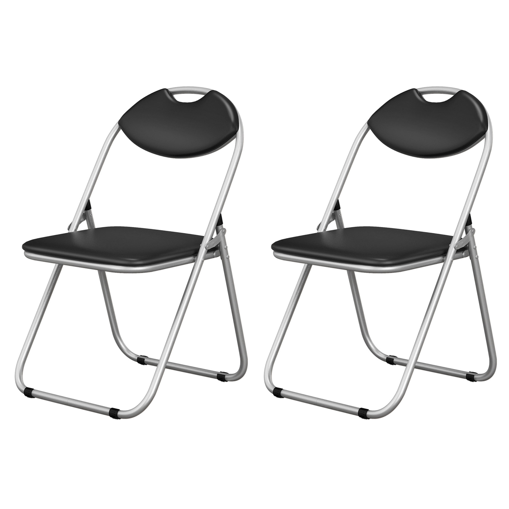 Inbox Zero Mercede Plastic/Resin Padded Stackable Folding Chair (Set of ...