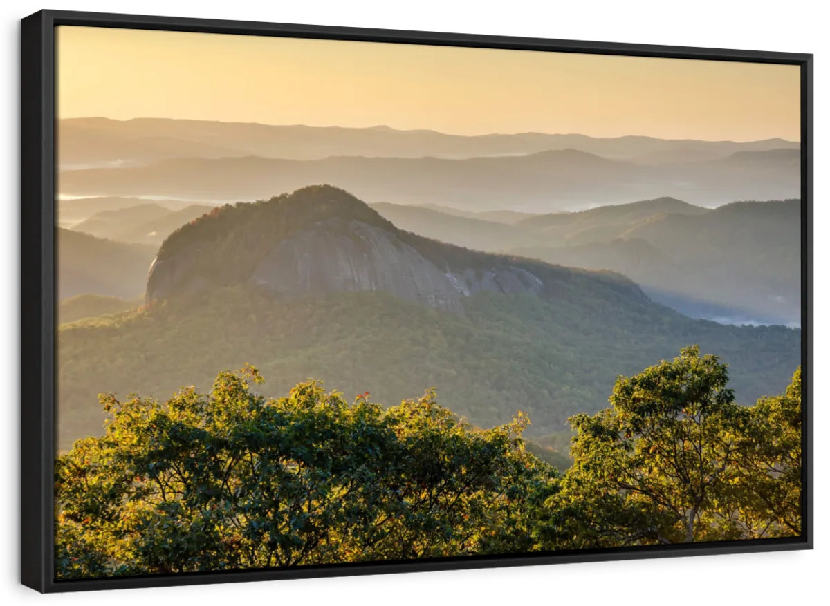 Elephant Stock Nature " Looking Glass Rock In Blue Ridge Wall Art ...