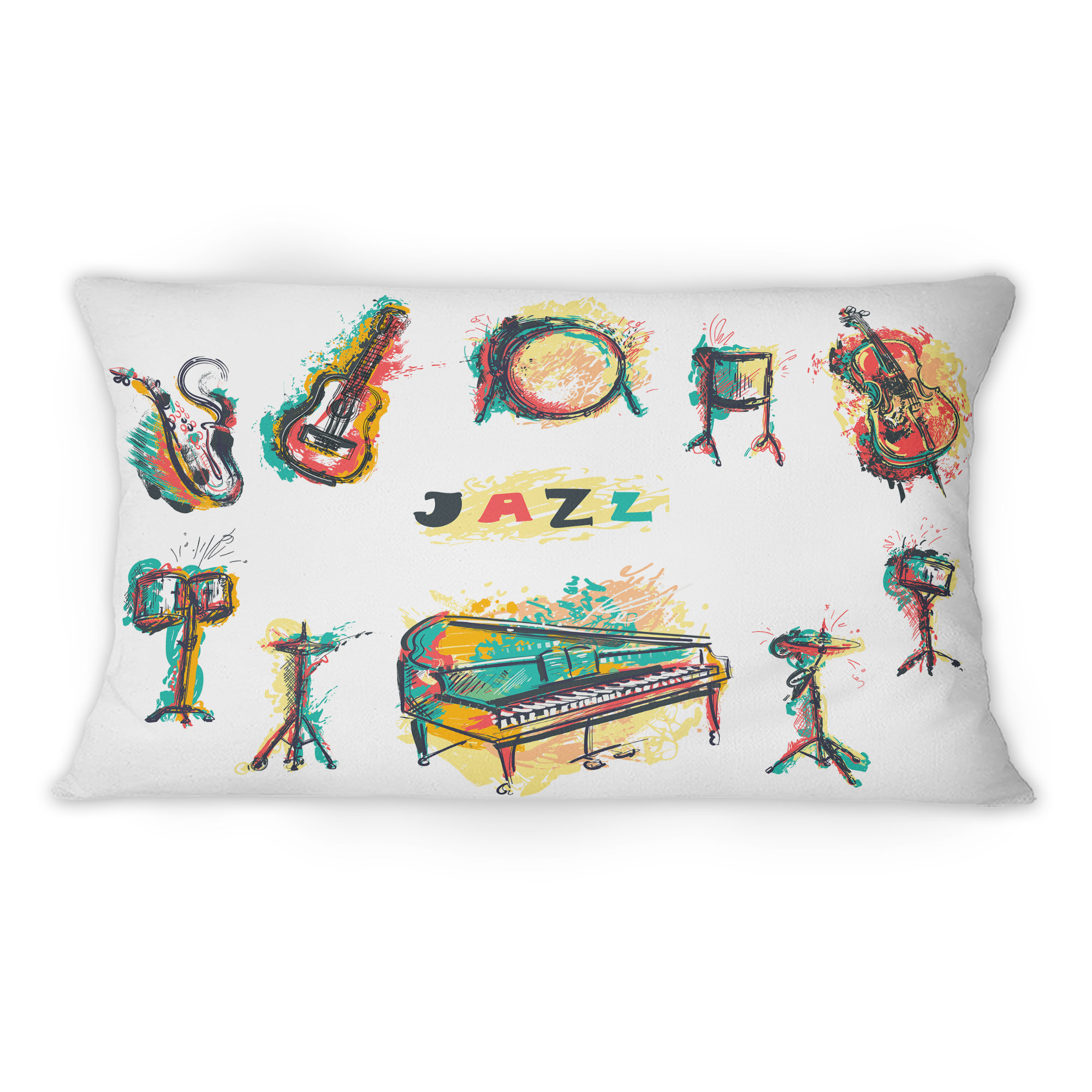 Design Art Jazz Music Party Poster With Musical Instruments - Bohemian ...