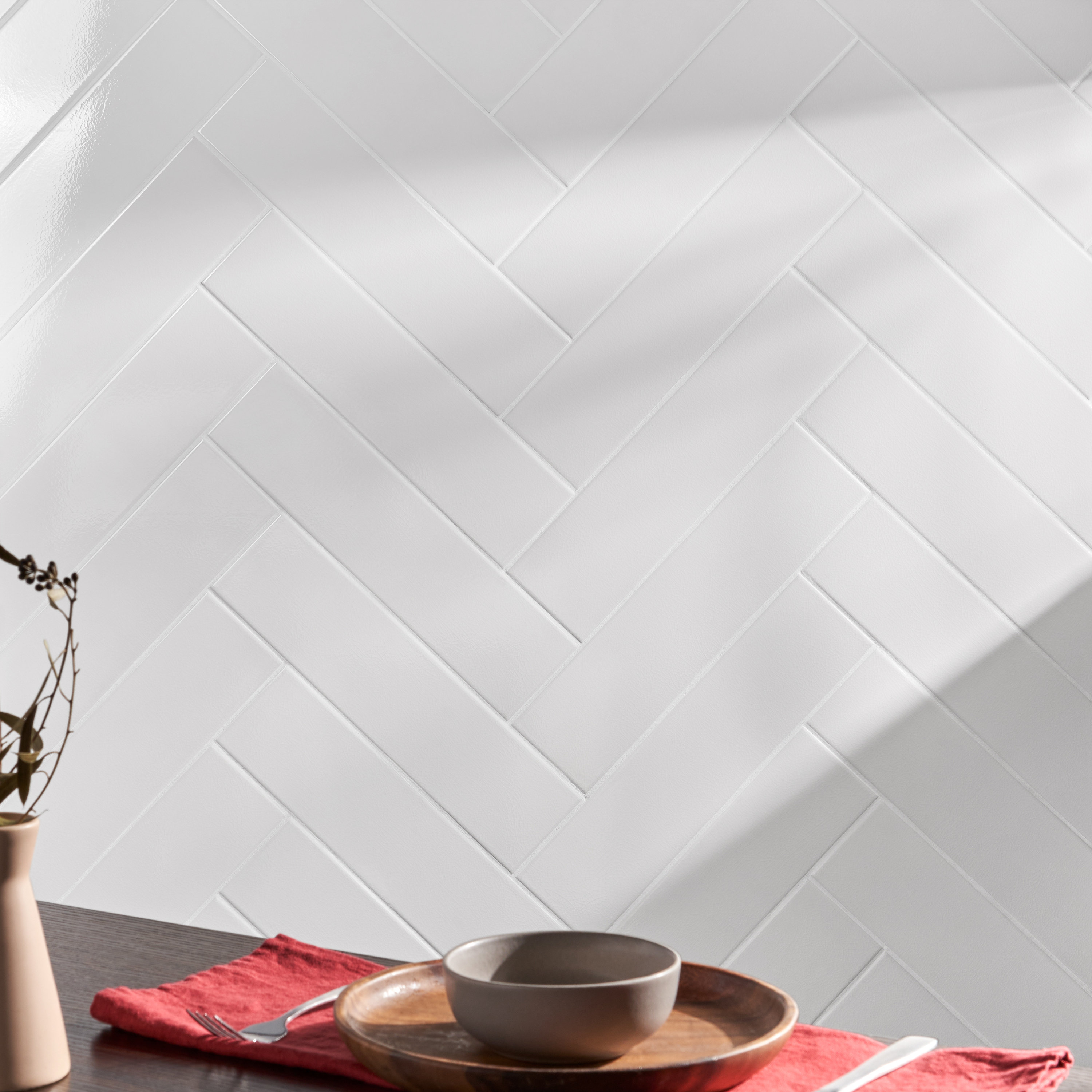 Bond Tile Radiant 4.43'' W x 17.62'' L Crackled Ceramic Subway Wall ...