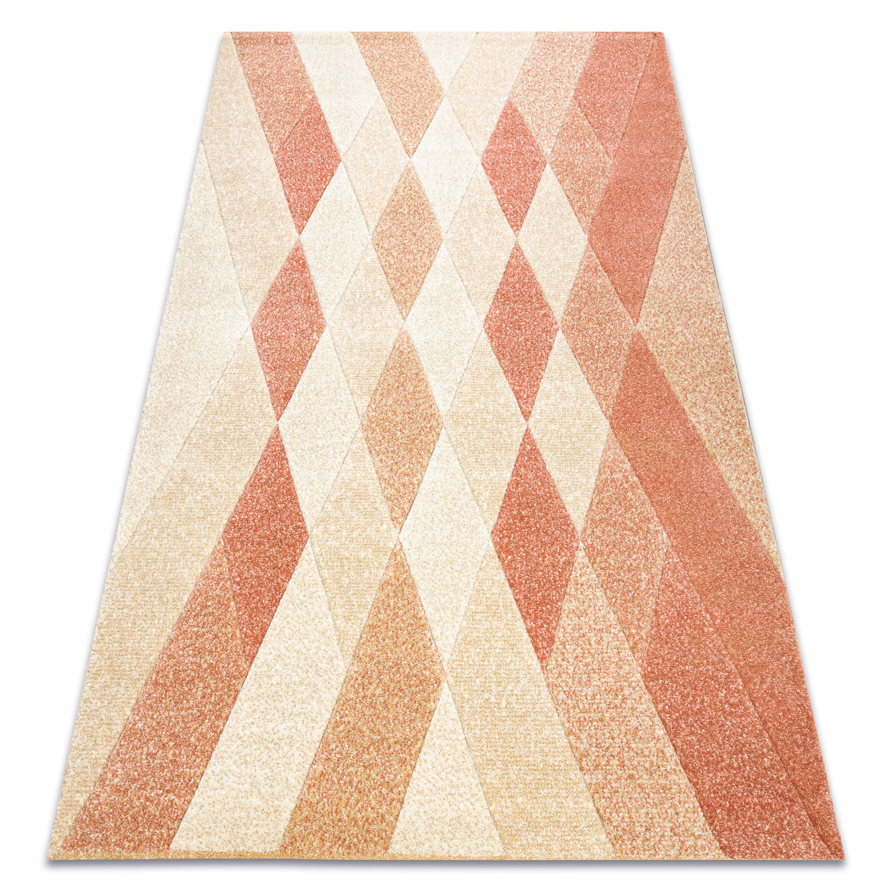 George Oliver Carreon Beige/Terracotta Rug | Wayfair.co.uk